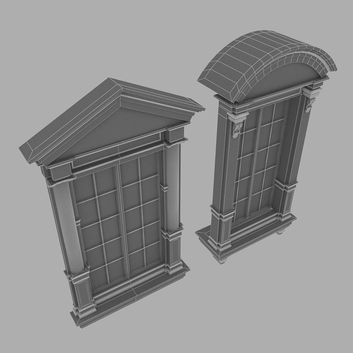 Classical Windows 2 - 3D Model by nvere