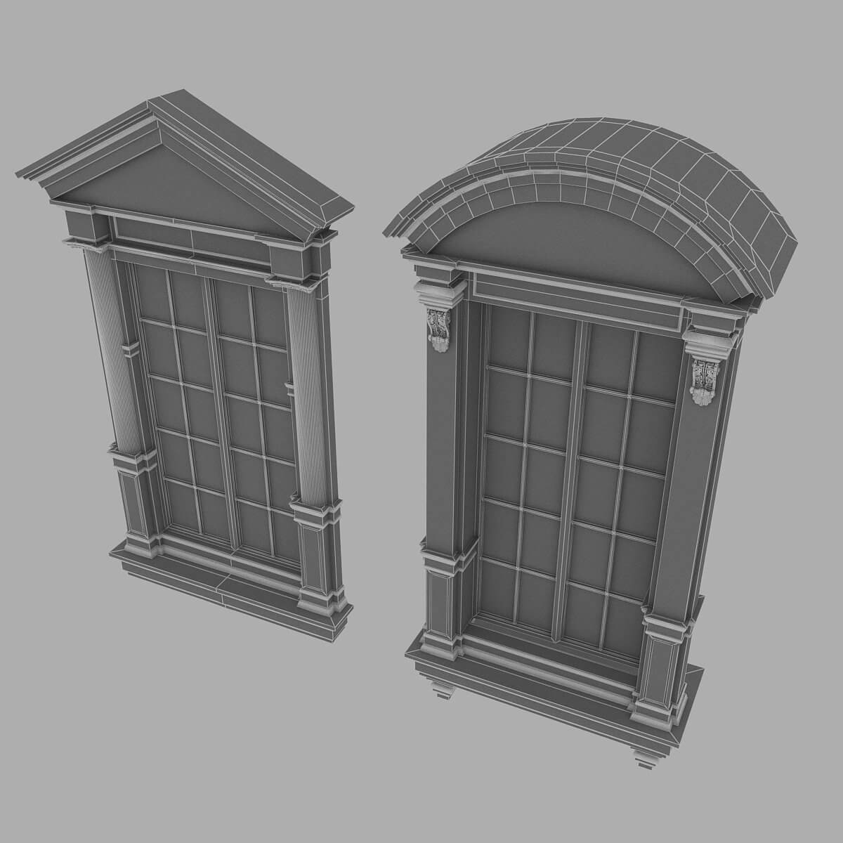 Classical Windows 2 - 3D Model by nvere