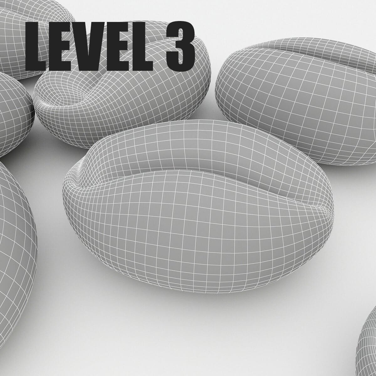 Coffee Bean - 3D Model by nvere