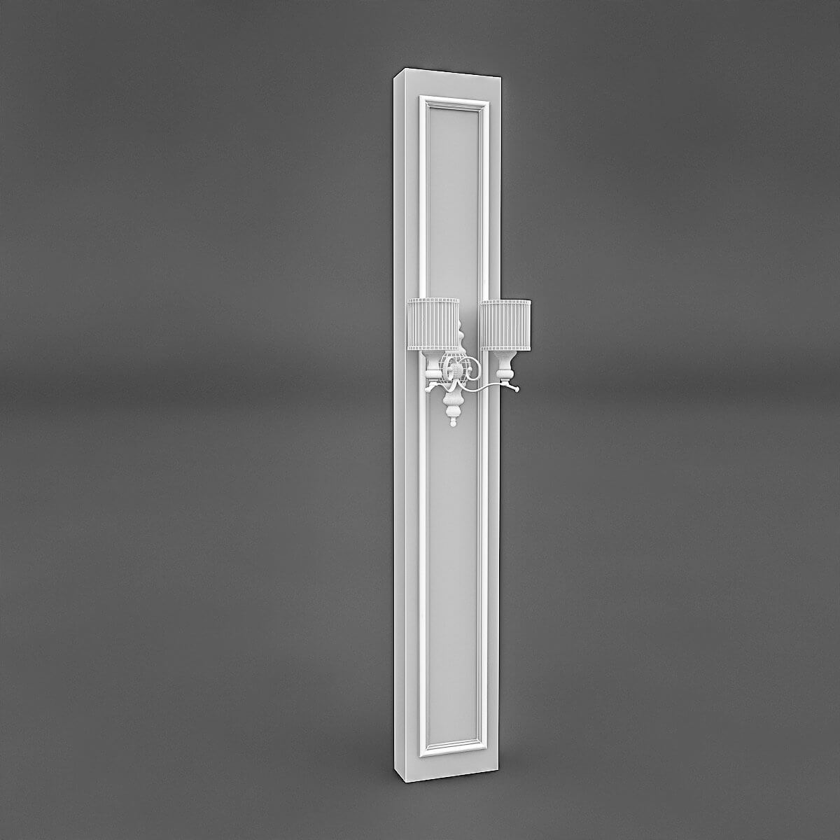 Column and Decorative Lamp 02 - 3D Model by nvere