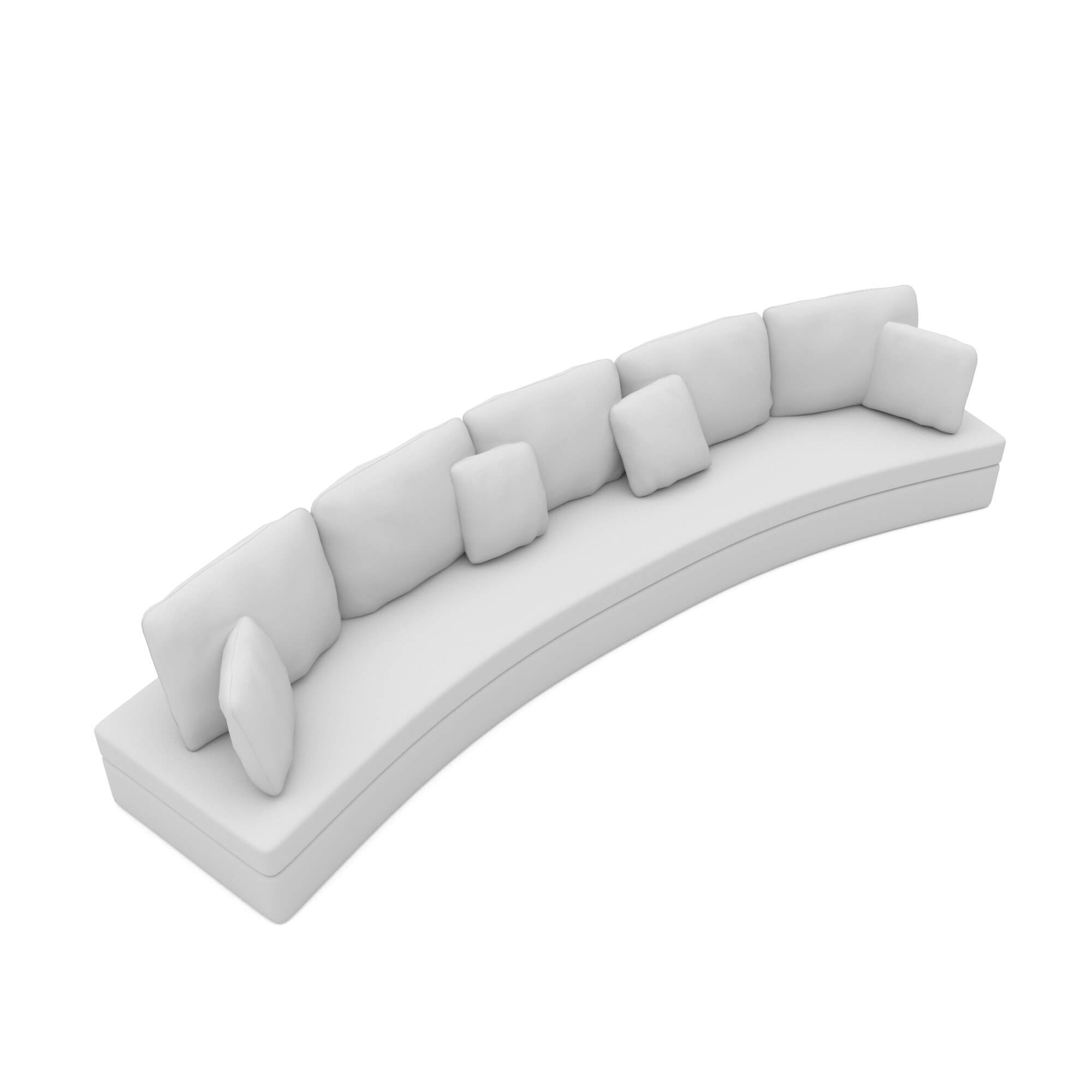 Curved Sofa - 3D Model by nvere