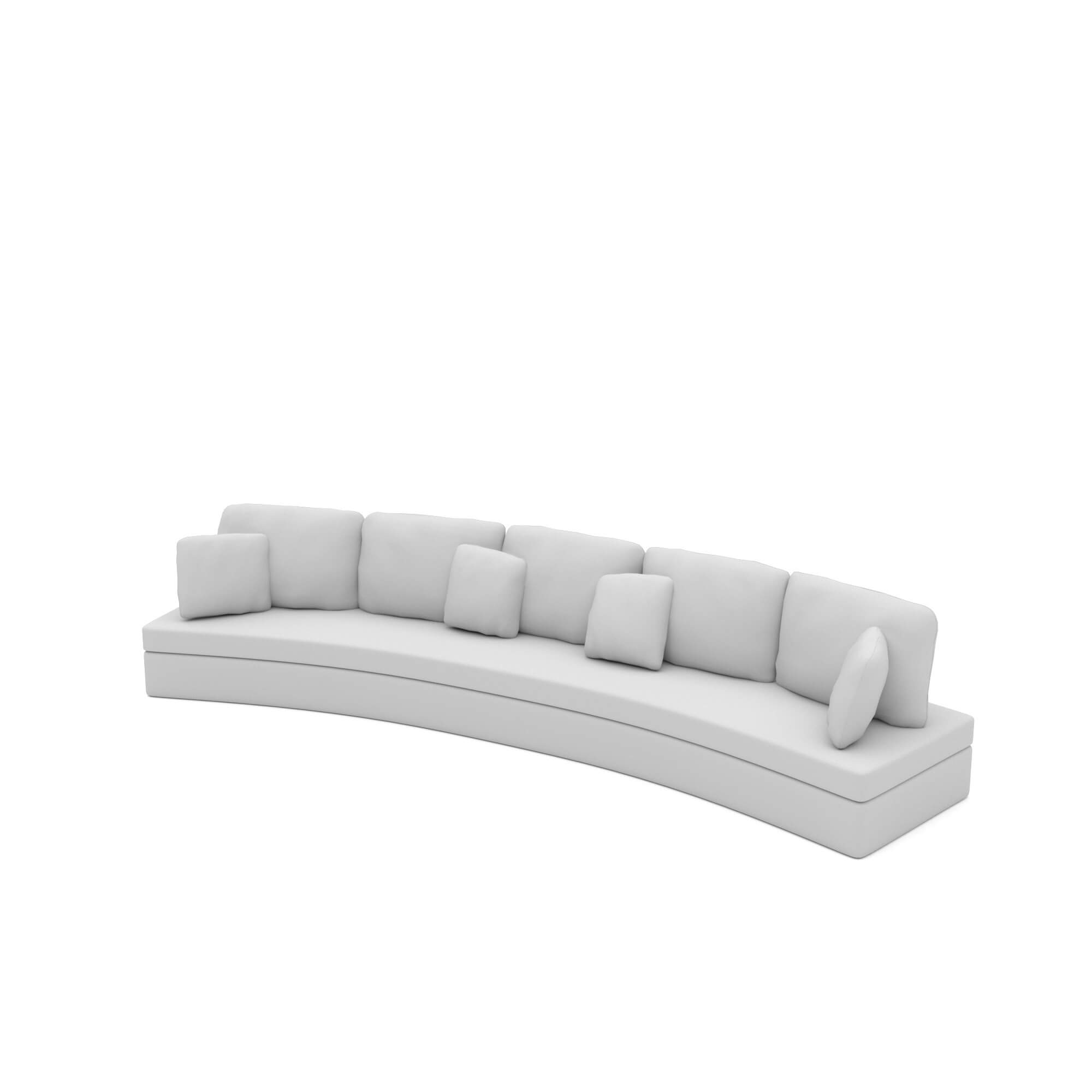 Curved Sofa - 3D Model by nvere