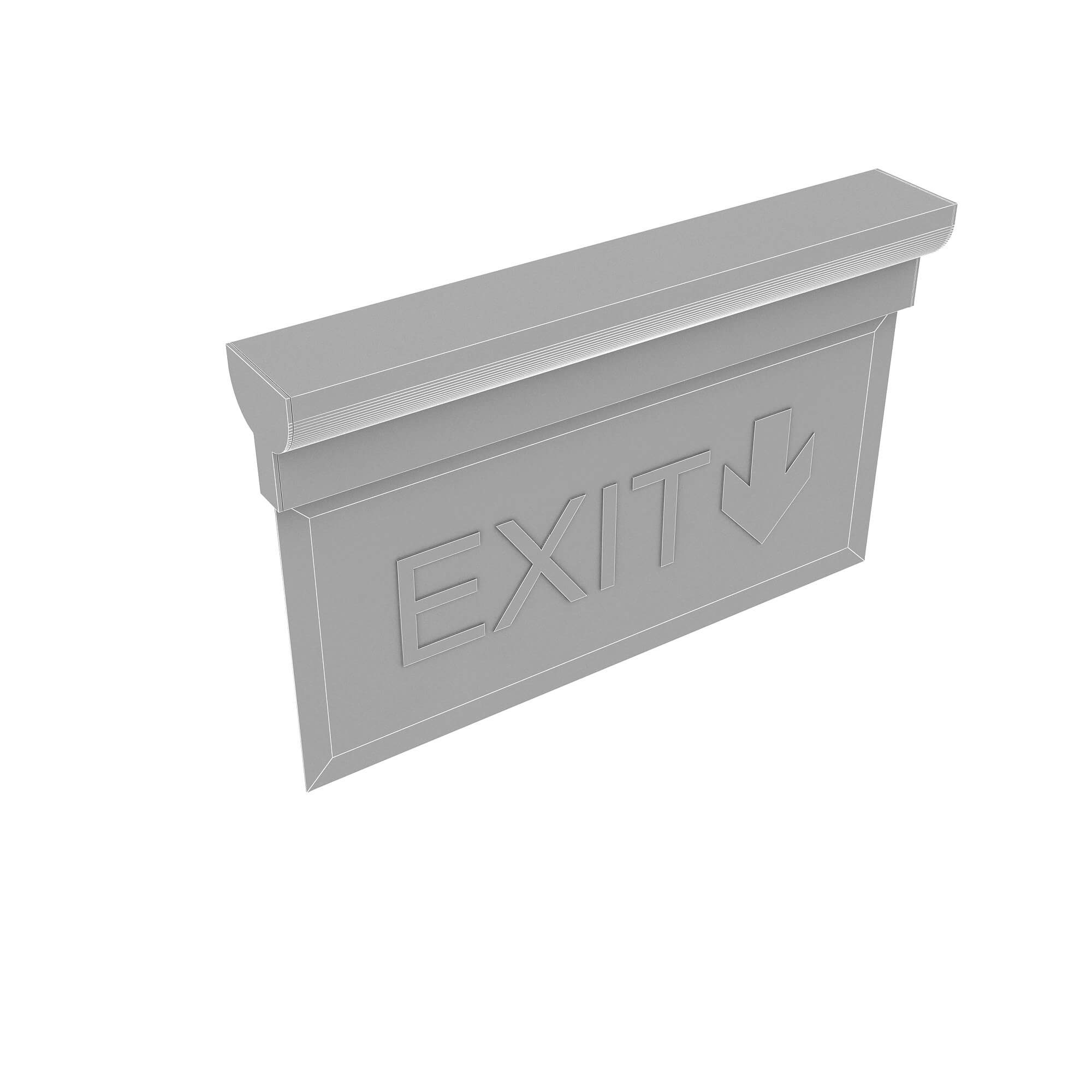 Exit Sign - 3D Model by nvere