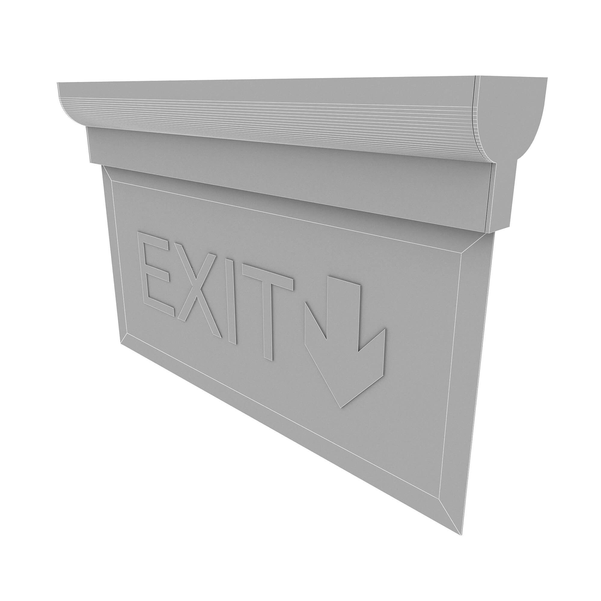 Exit Sign - 3D Model by nvere