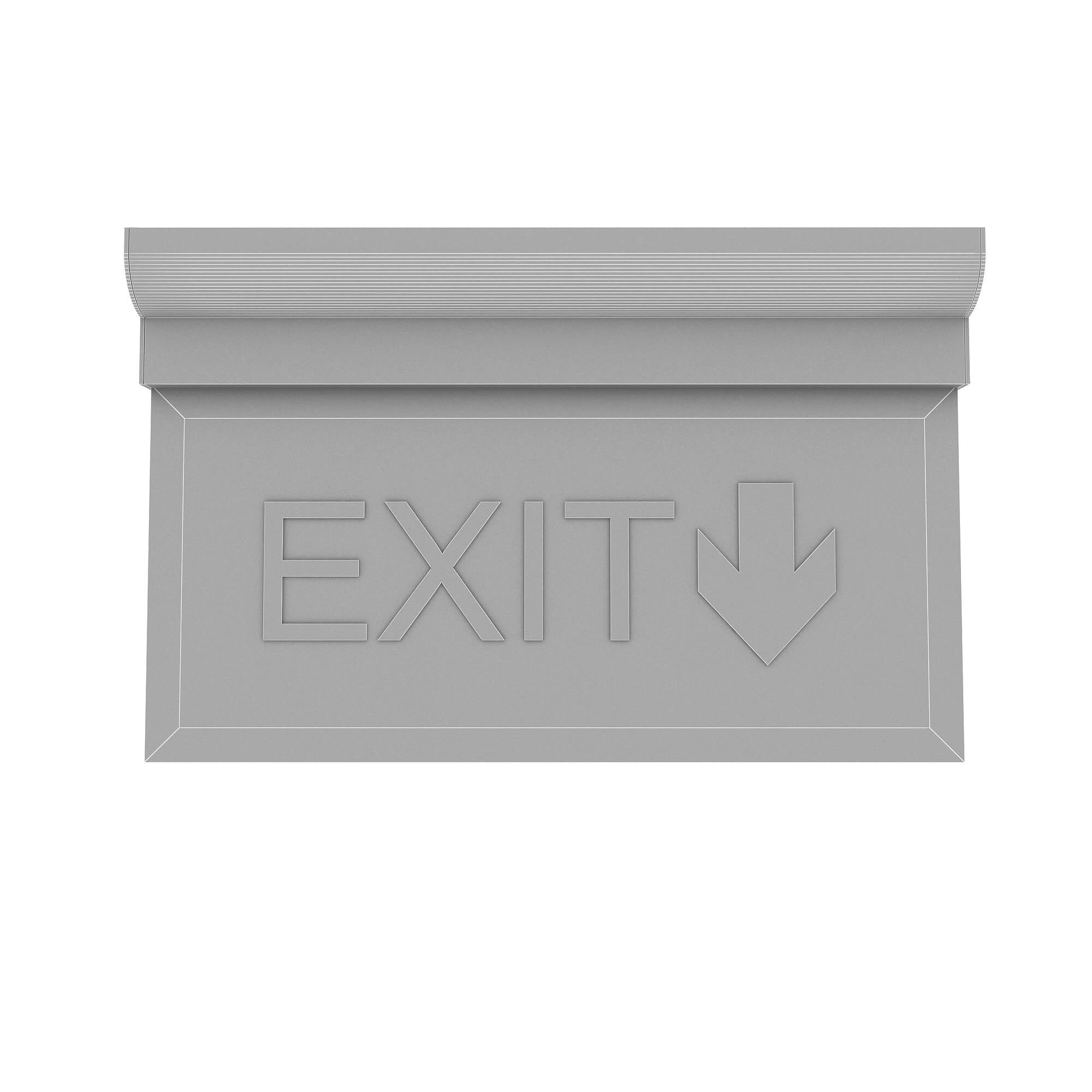 Exit Sign - 3D Model by nvere