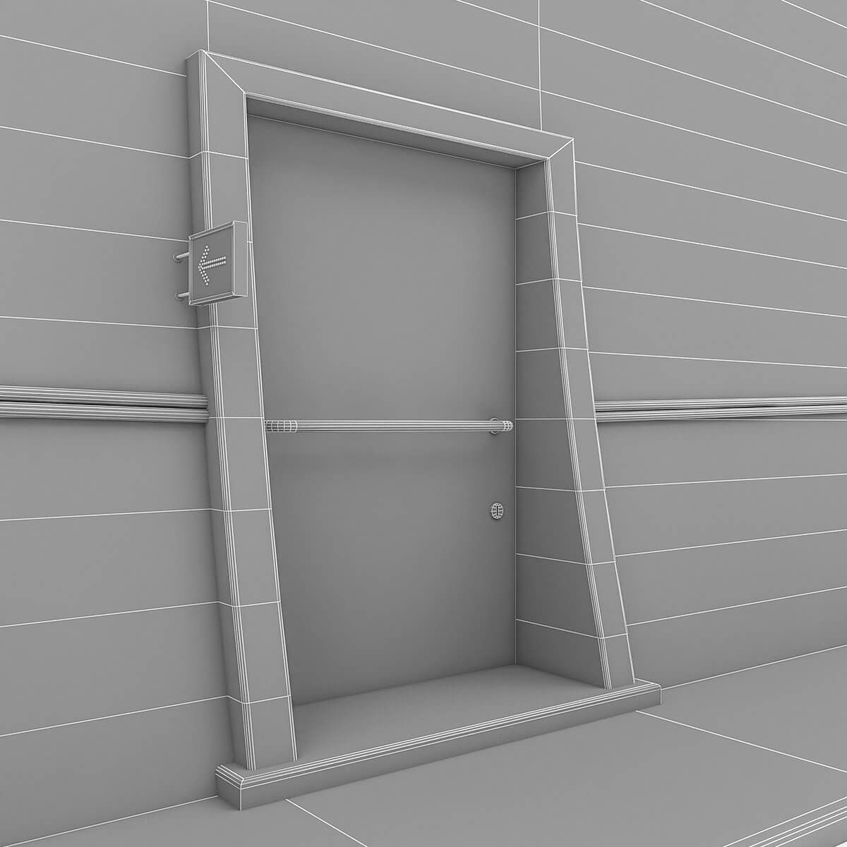 Fire Exit - 3D Model by nvere