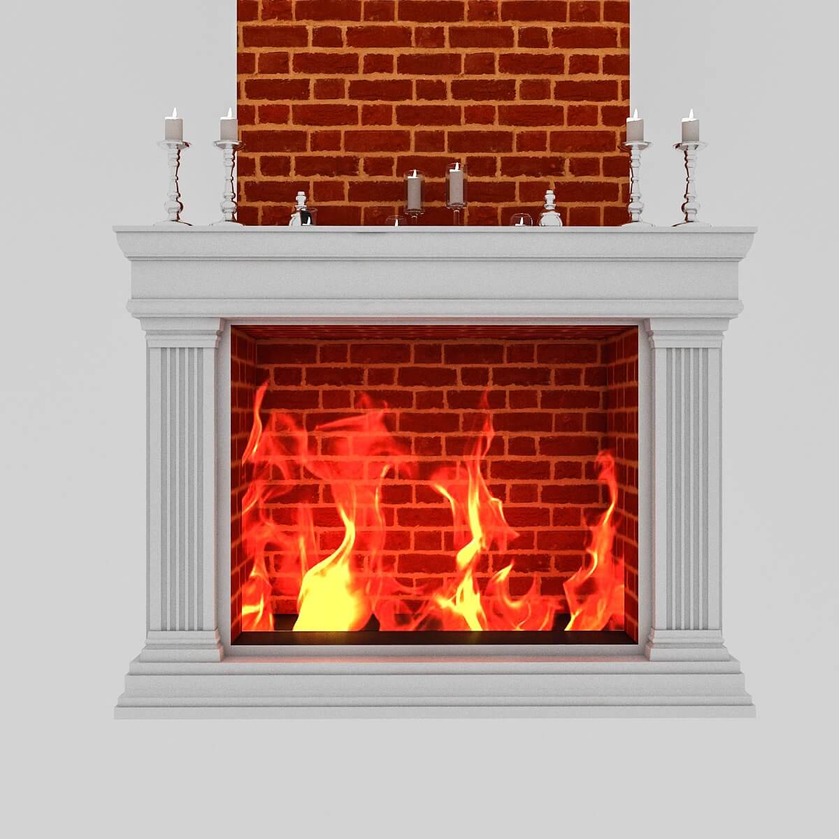 Fireplace 01 - 3D Model by nvere