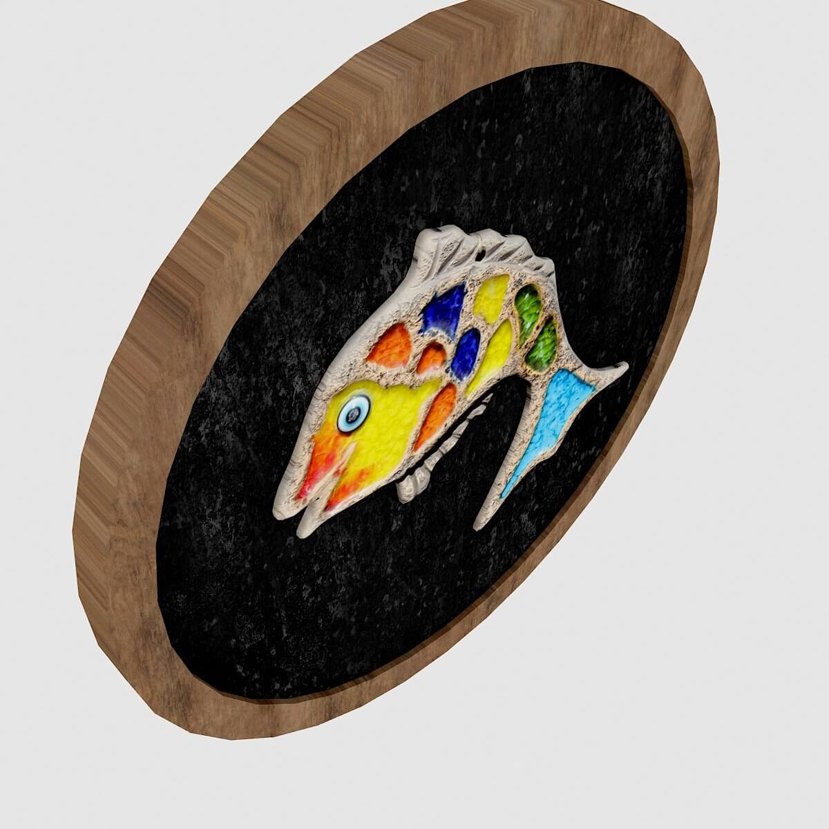 Fish Relief Table 02 - 3D Model by nvere