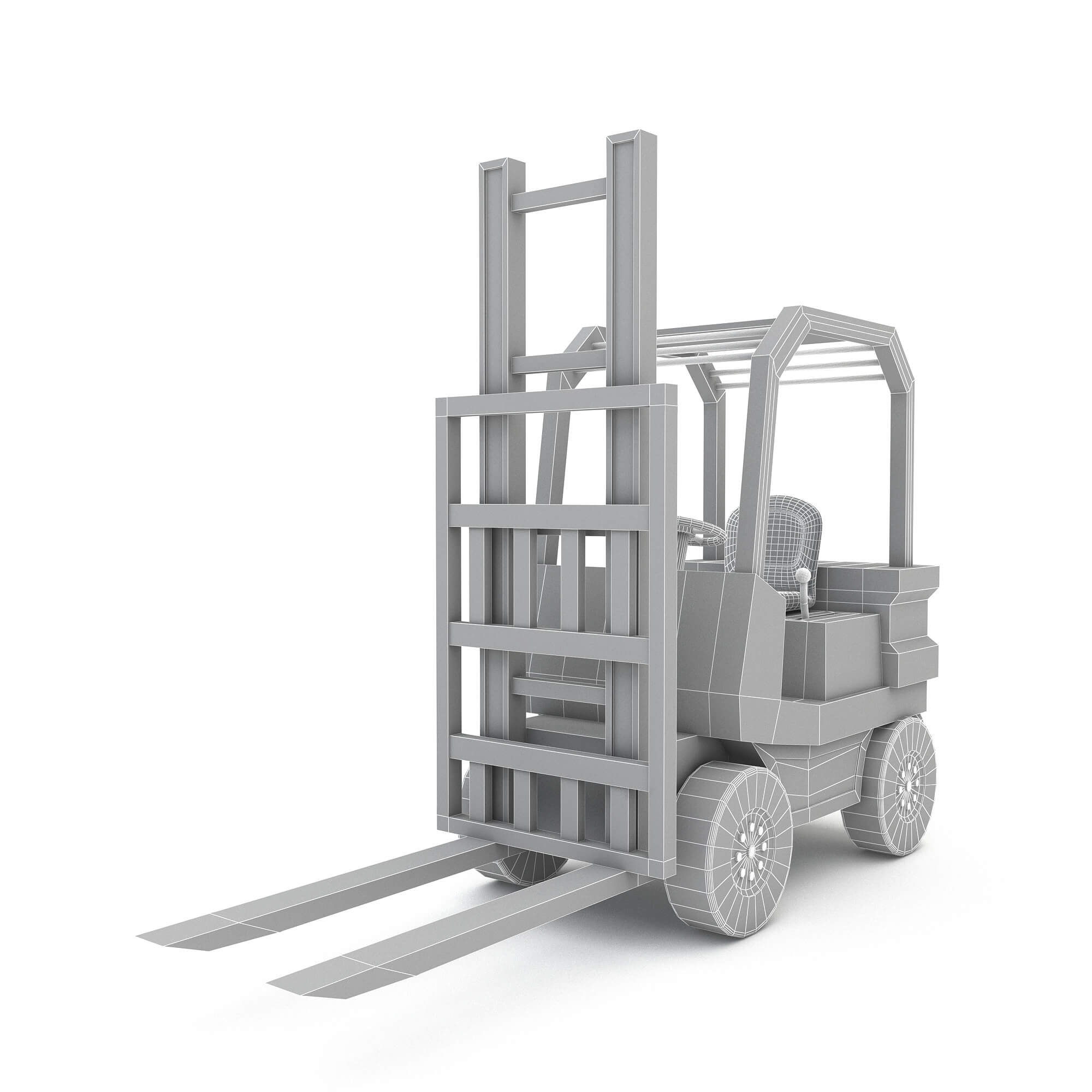 Forklift - 3D Model by nvere