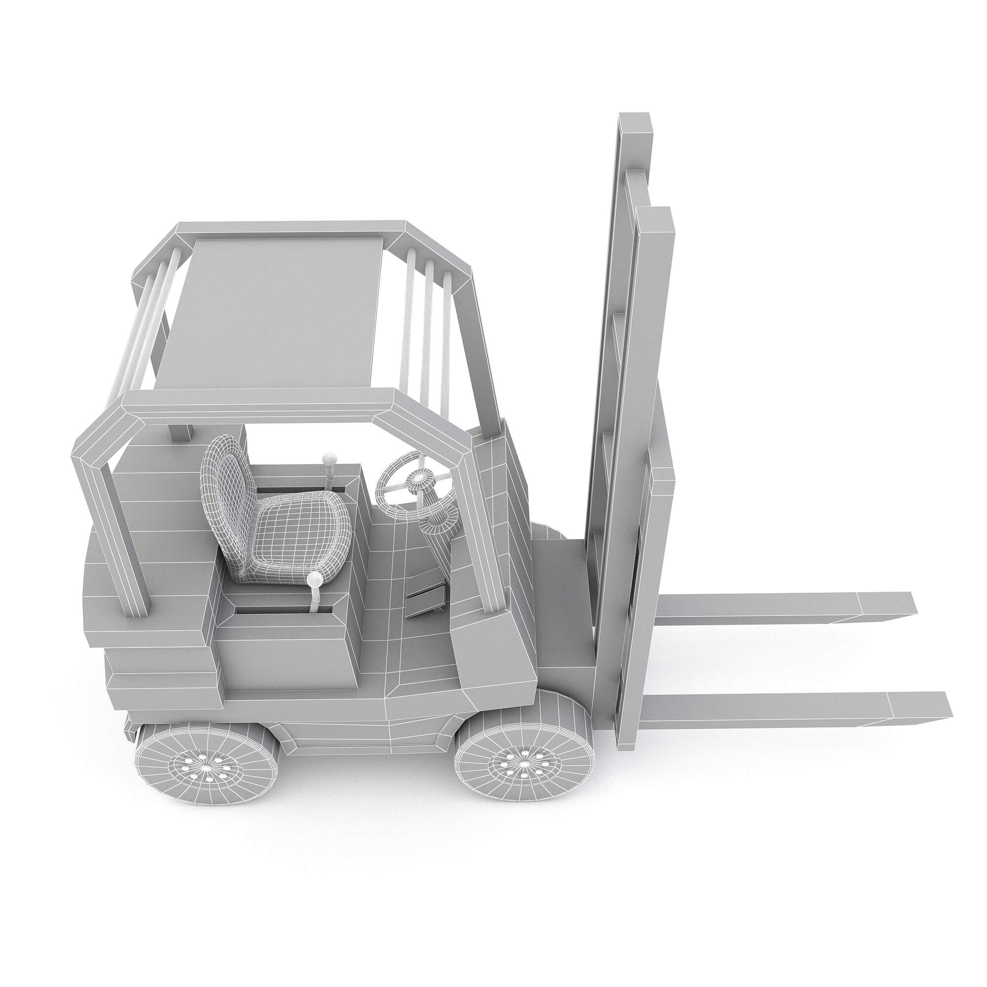 Forklift - 3D Model by nvere