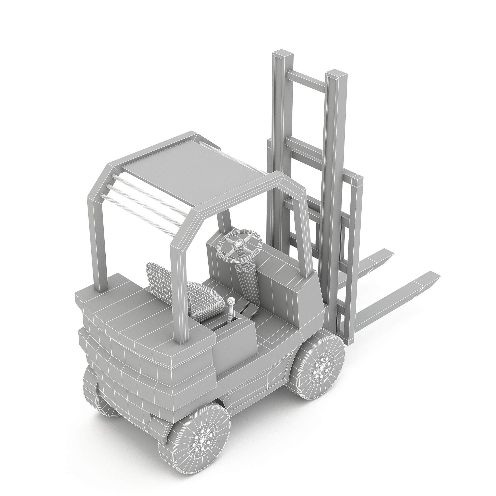 Forklift - 3D Model by nvere