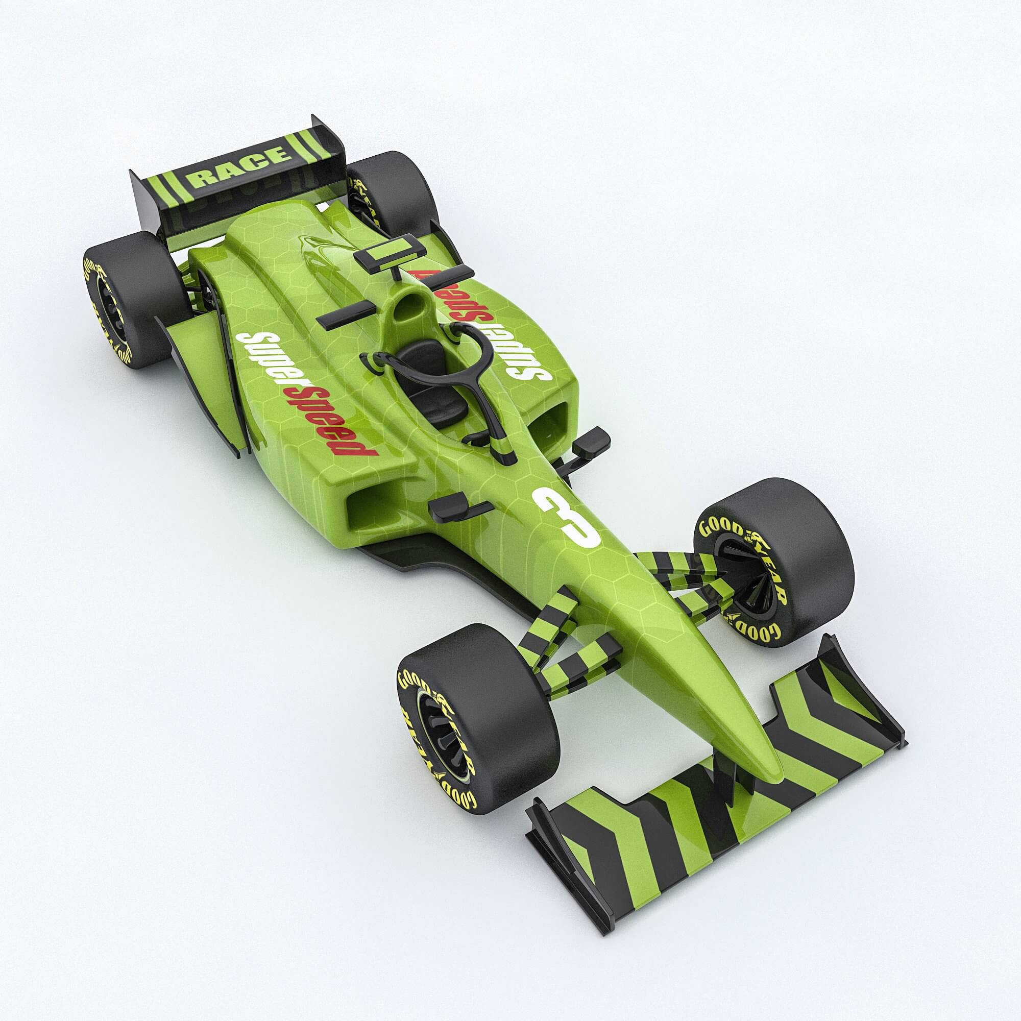 Formula 1 Car 08 - 3D Model by nvere