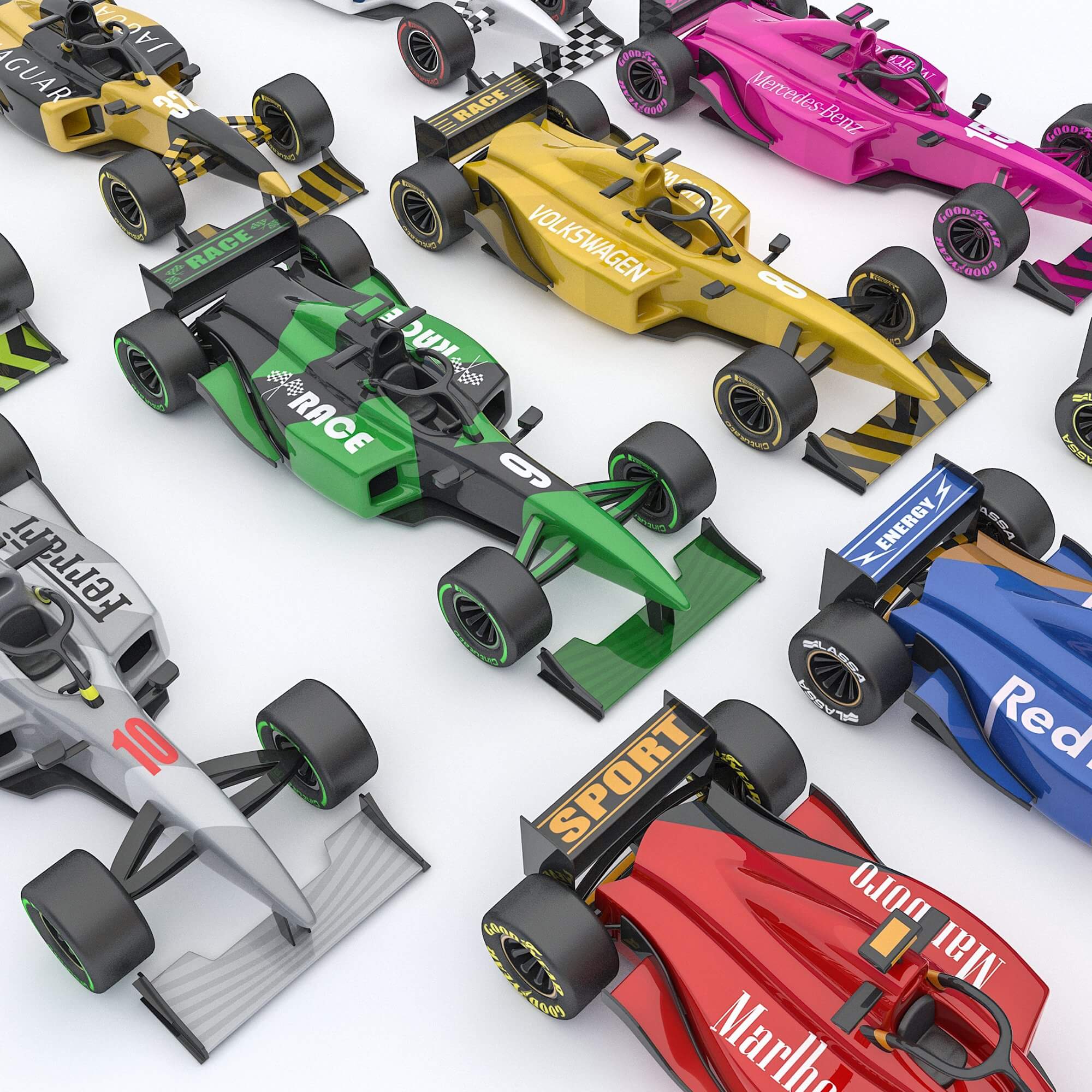 Formula Car Collection - 3D Model by nvere