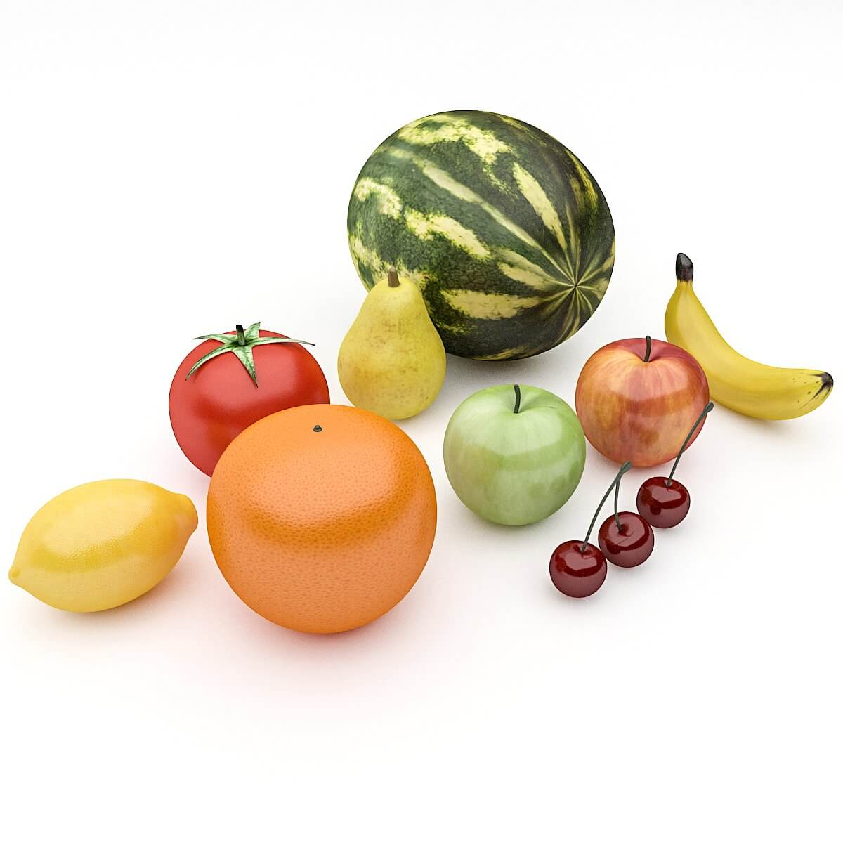 Fruits Pack - 3D Model by nvere