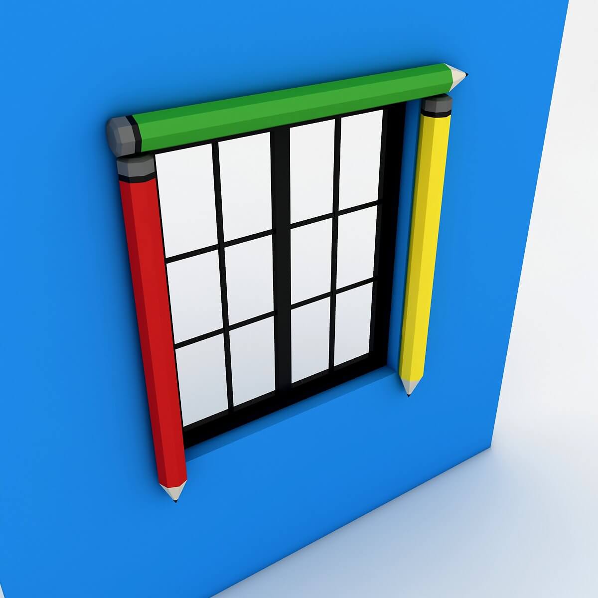 Kindergarten Window - 3D Model by nvere