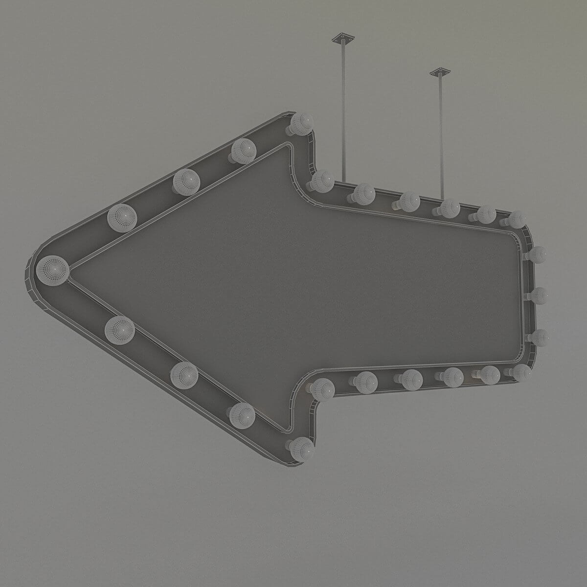 Light Bulb Loft Signage - 3D Model by nvere