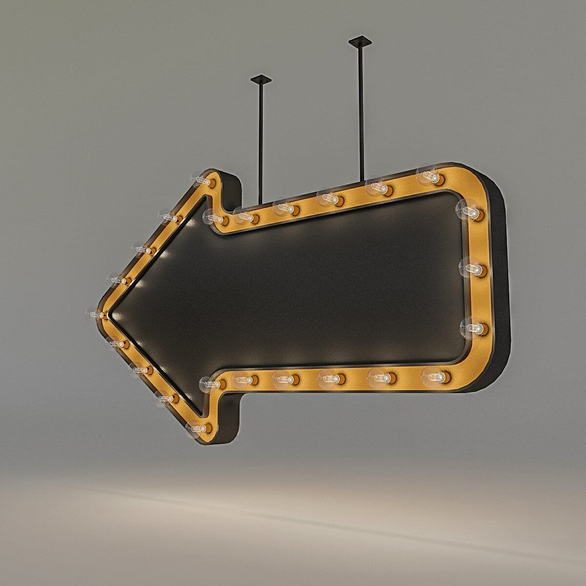 Light Bulb Loft Signage - 3D Model by nvere