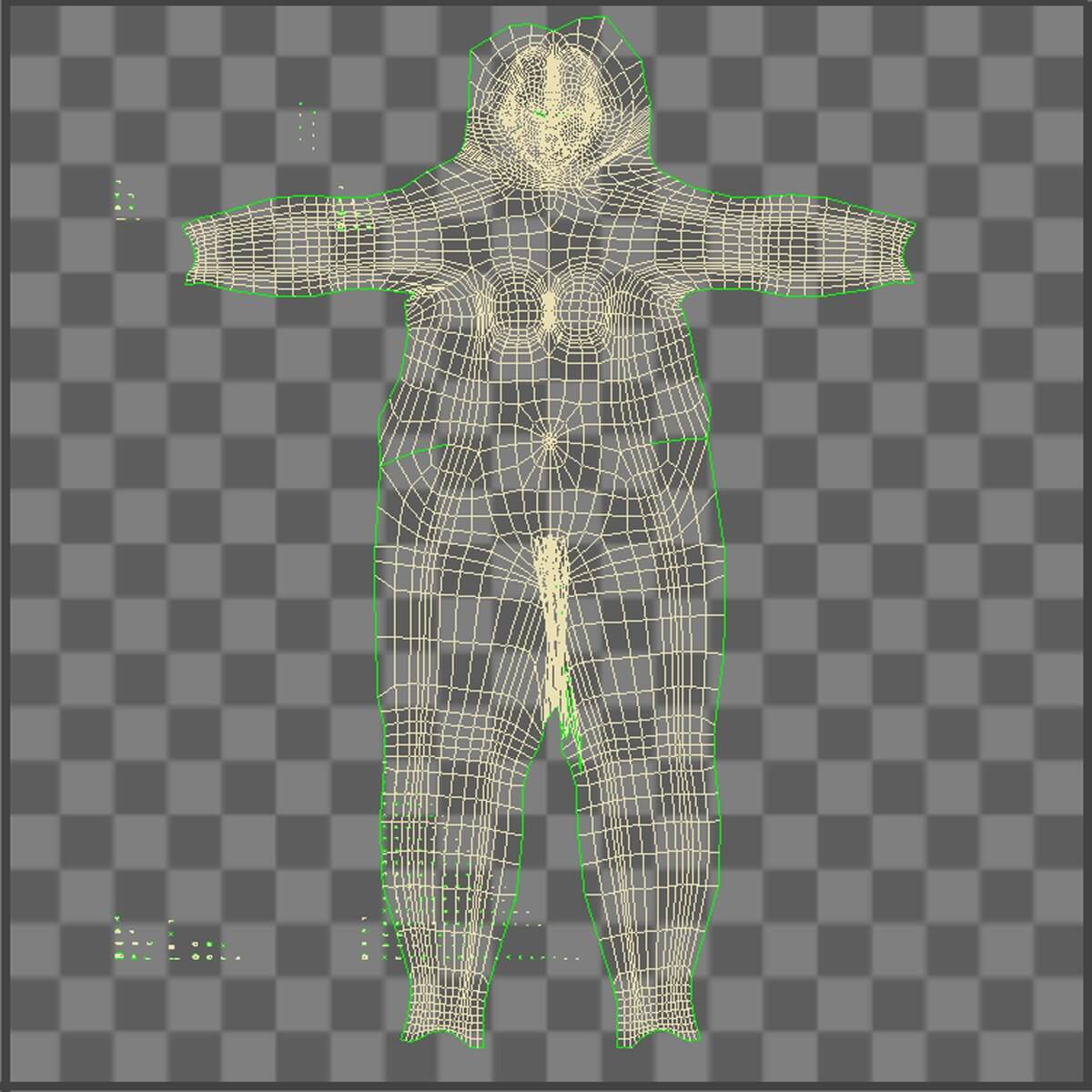 Low Poly Female Base - 3D Model by nvere