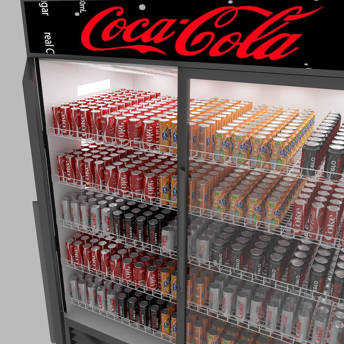 Coca-Cola Market Refrigerator 3D Model by nvere