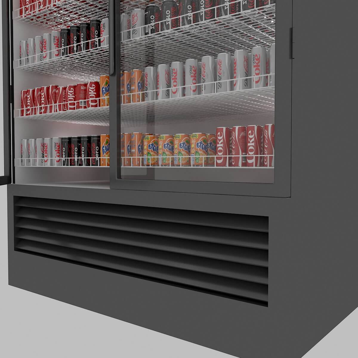Coca-Cola Market Refrigerator 3D Model by nvere
