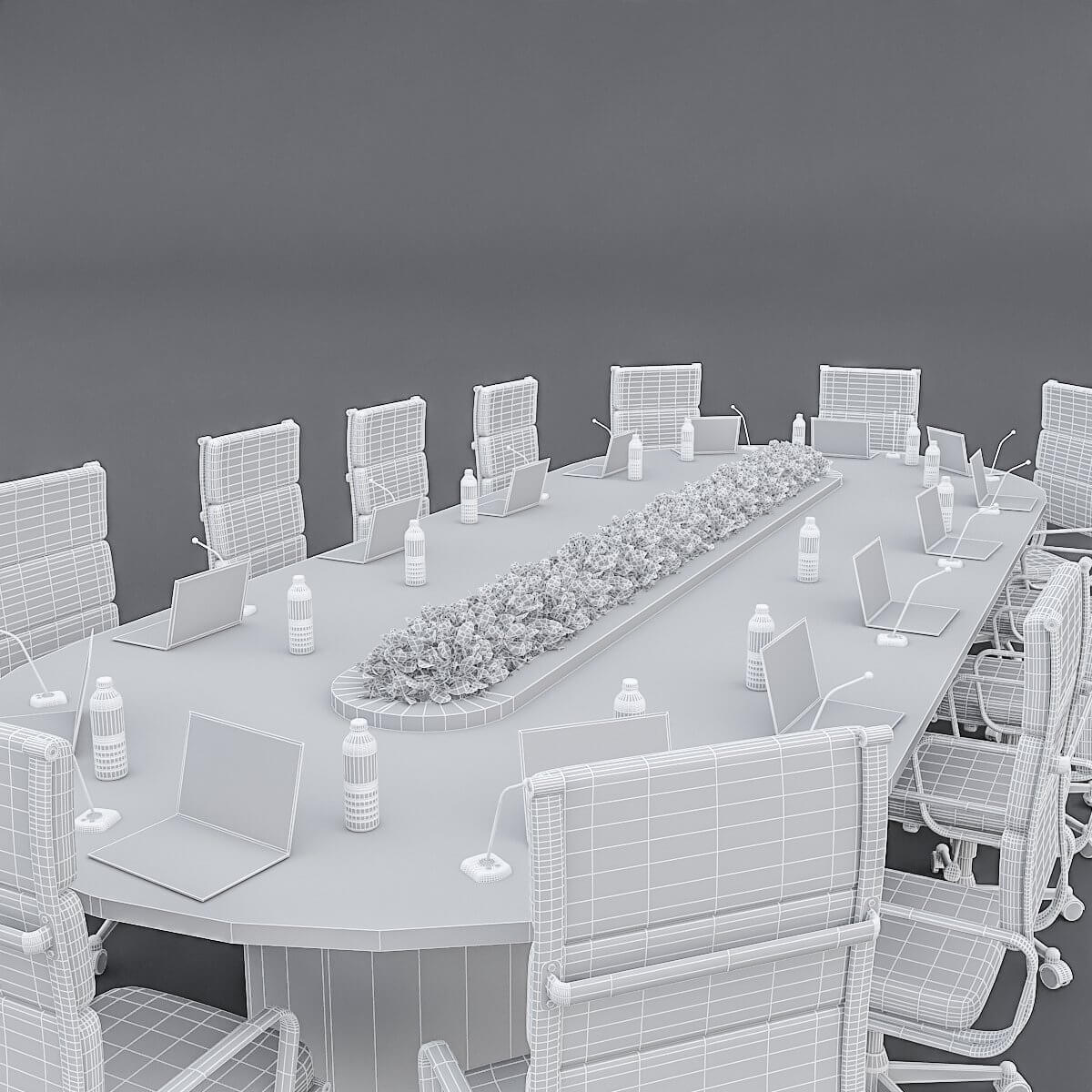 Meeting Table 04 - 3D Model by nvere