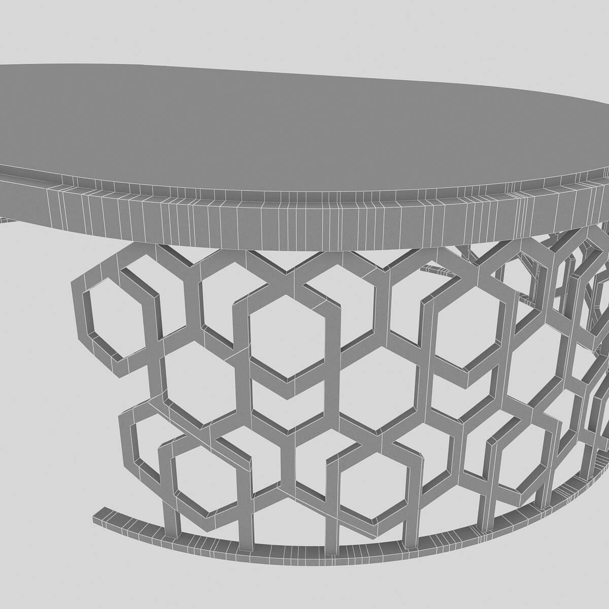 Metal Table 2 - 3D Model by nvere