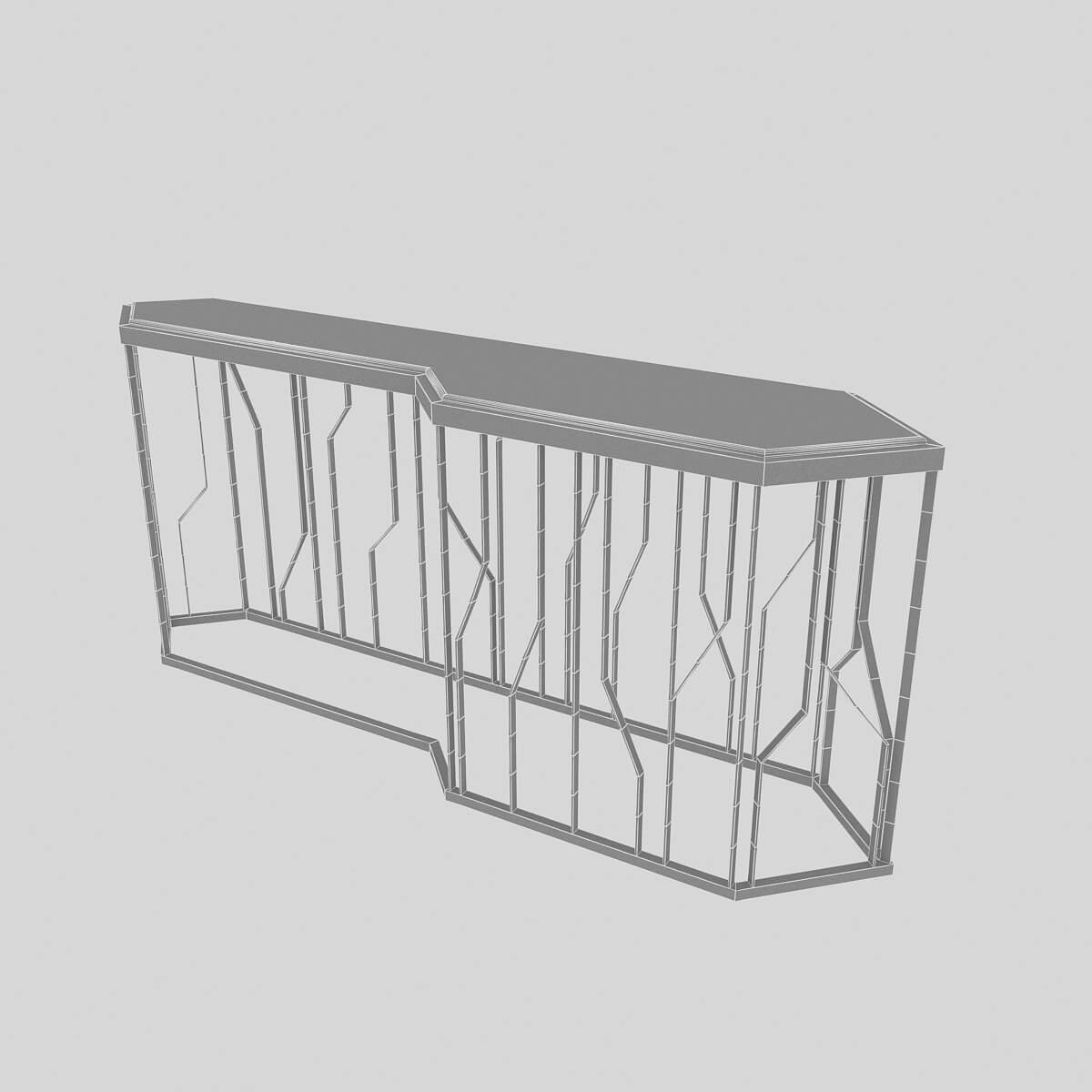 Metal Table 3 - 3D Model by nvere