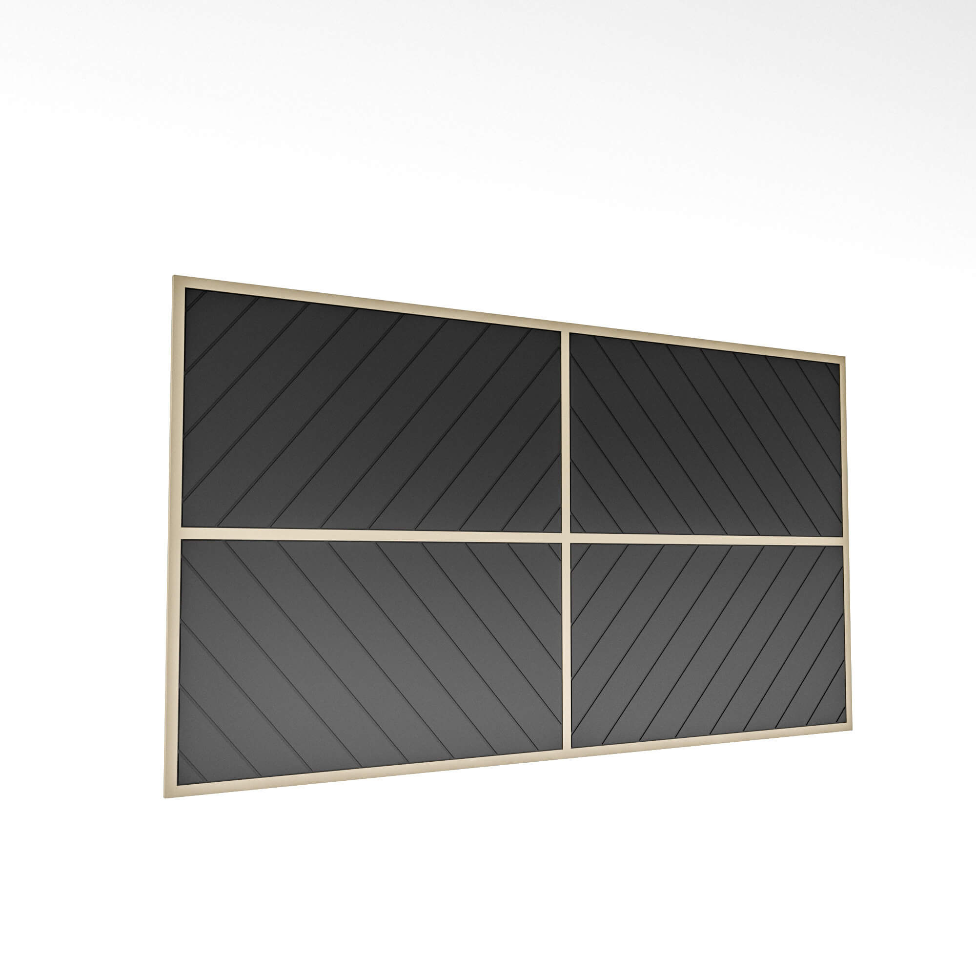 Modern Ceiling and Wall Decor Low Poly 3D Model by nvere