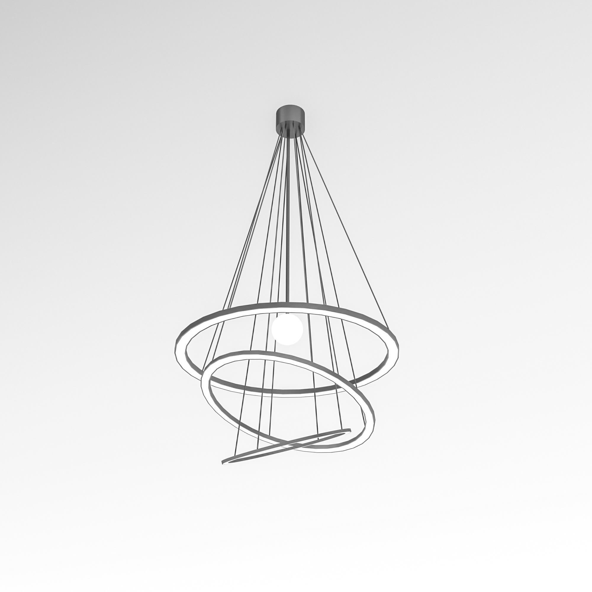 Modern Ceiling Lighting - 3D Model by nvere