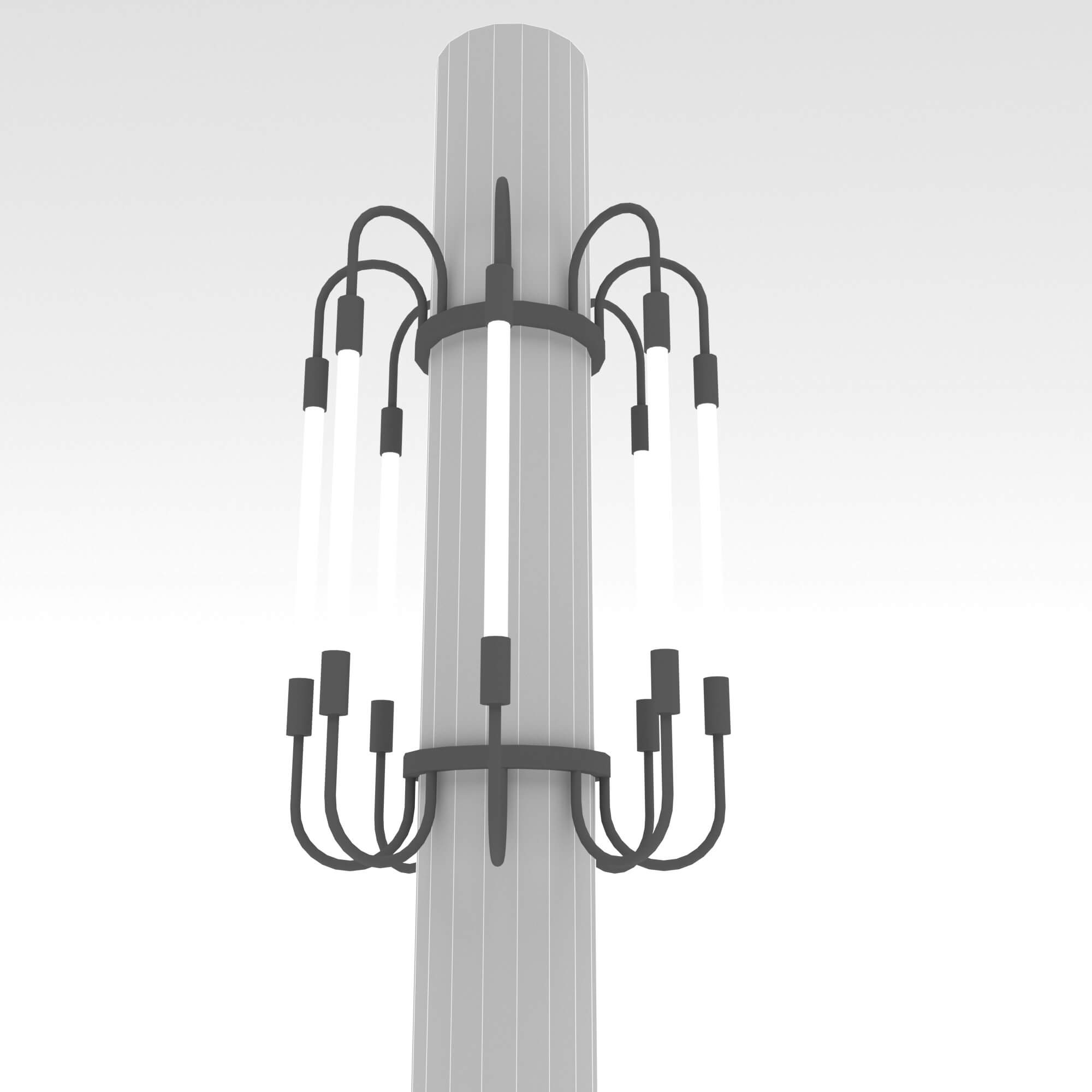Modern Illuminated Column - 3D Model by nvere