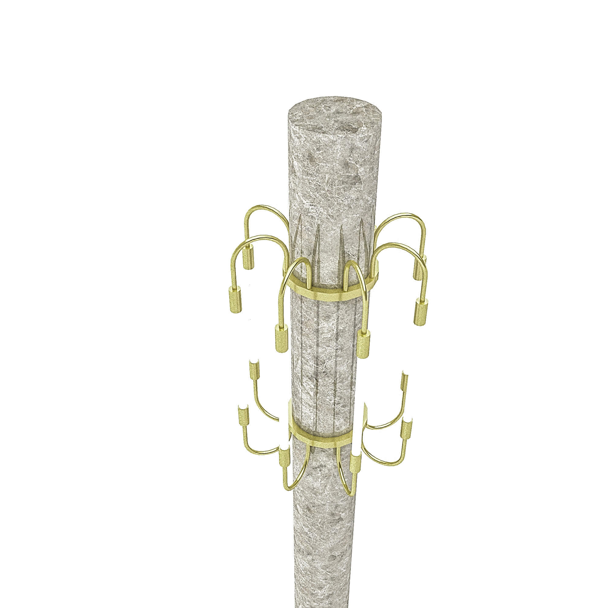 Modern Illuminated Column - 3D Model by nvere
