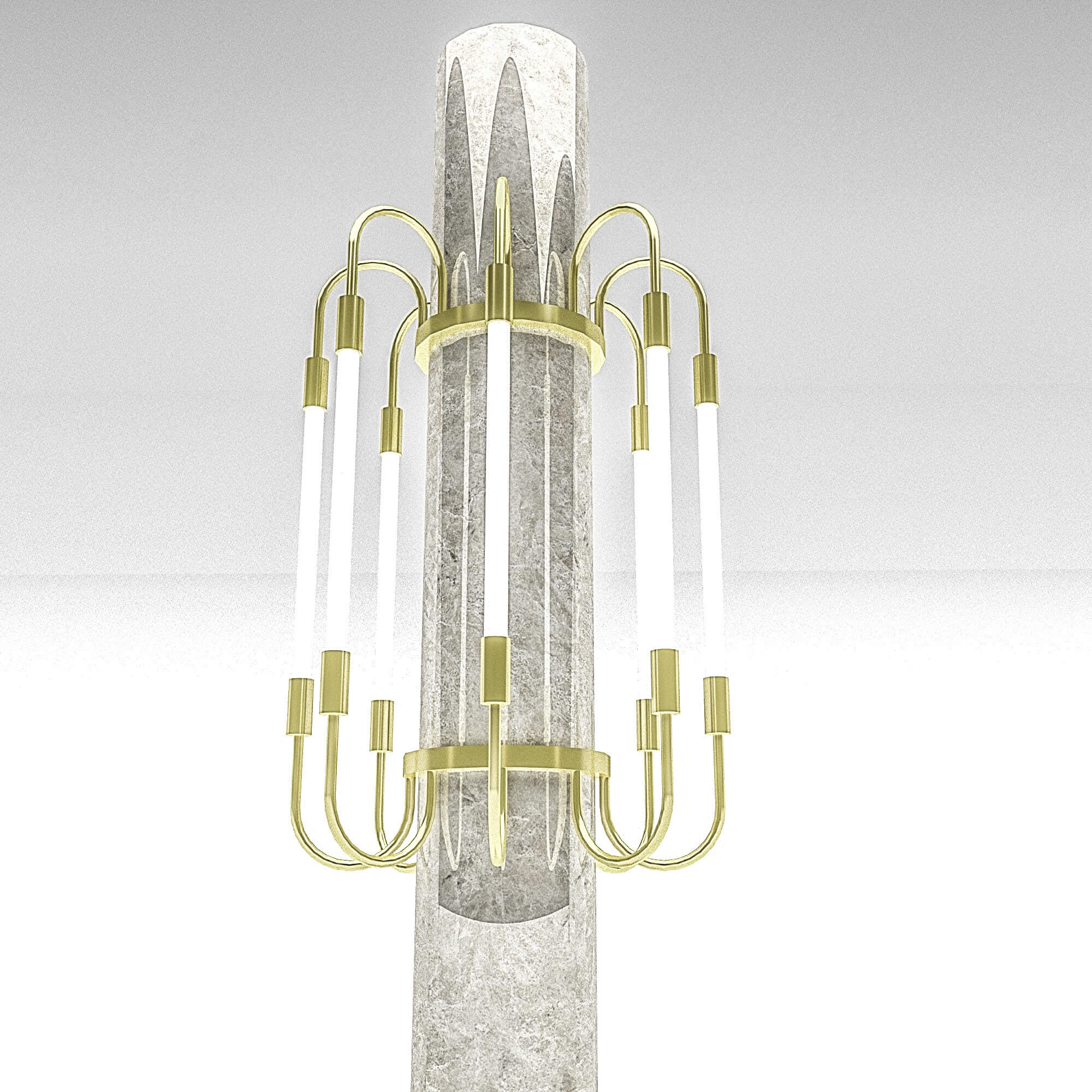 Modern Illuminated Column - 3D Model by nvere