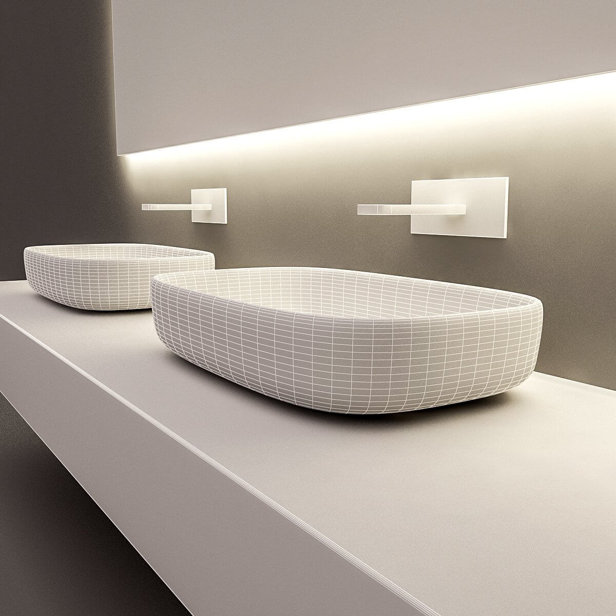 Modern Wash Basin - 3D Model by nvere