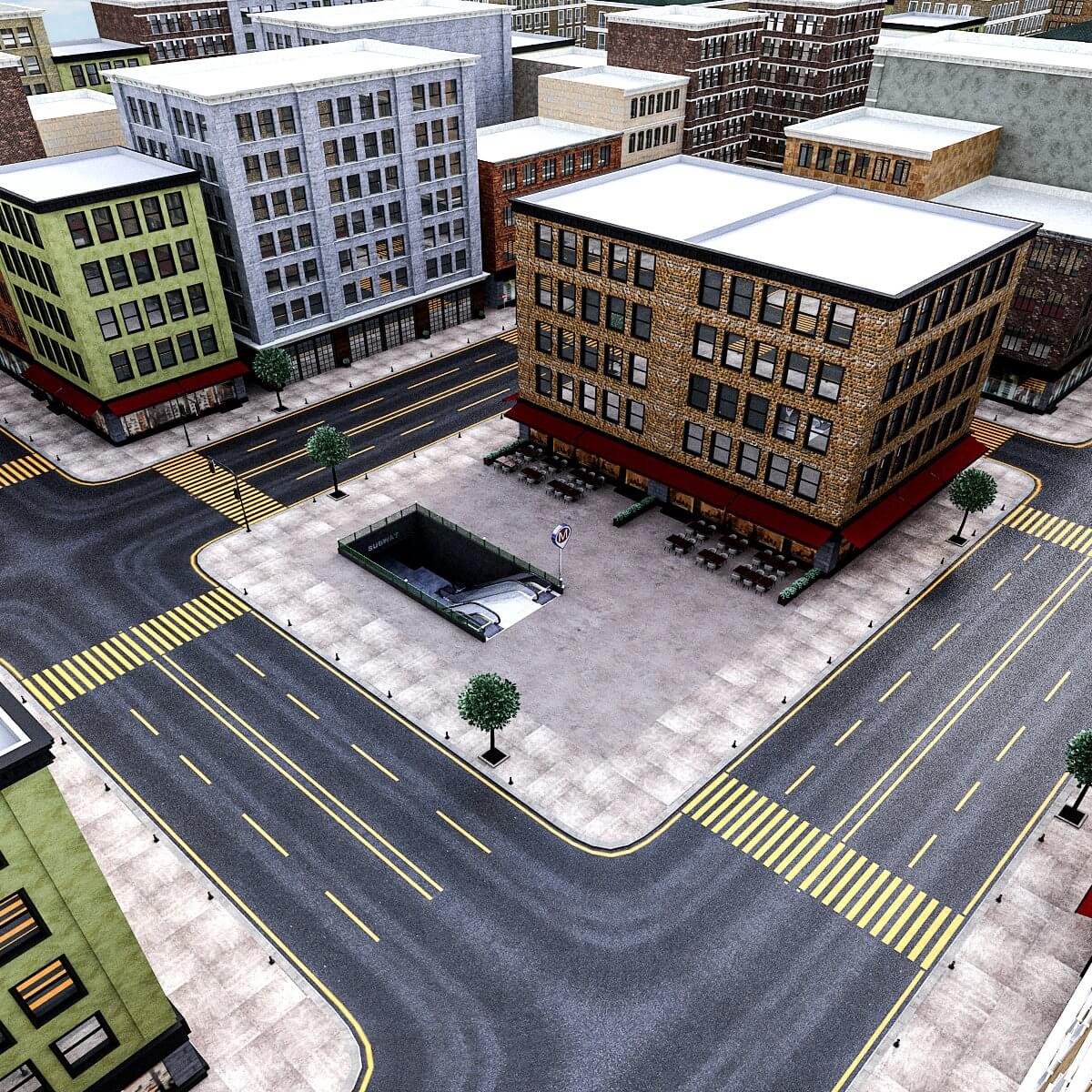 Modular City - 3D Model by nvere