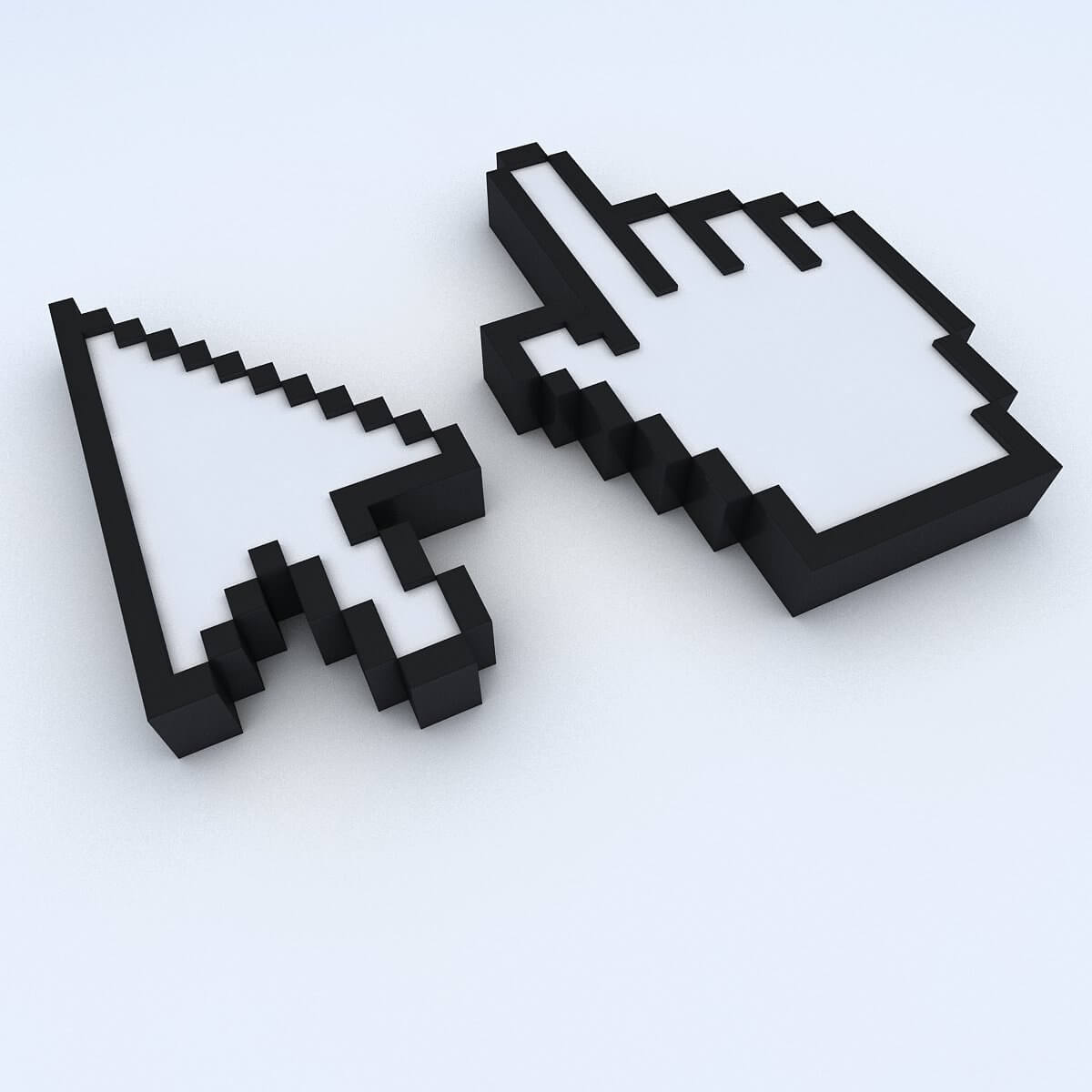 Mouse Icons - 3D Model by nvere