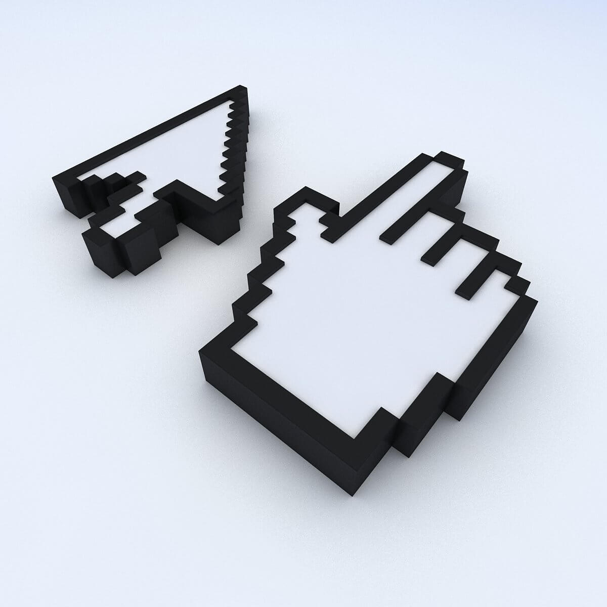 Mouse Icons - 3D Model by nvere