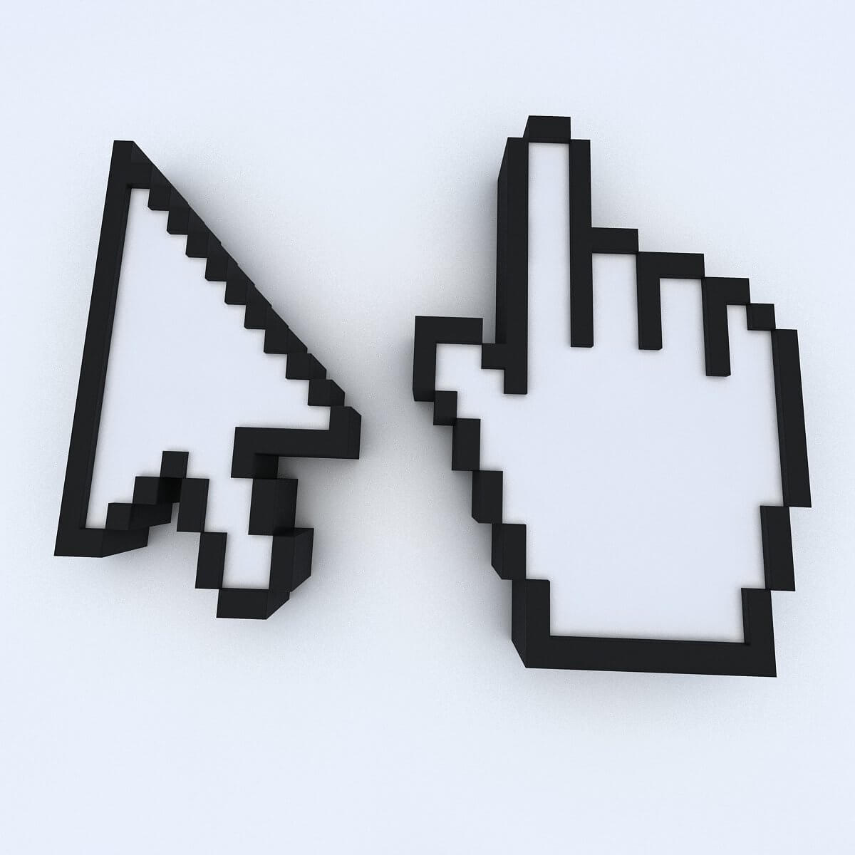 Mouse Icons - 3D Model by nvere