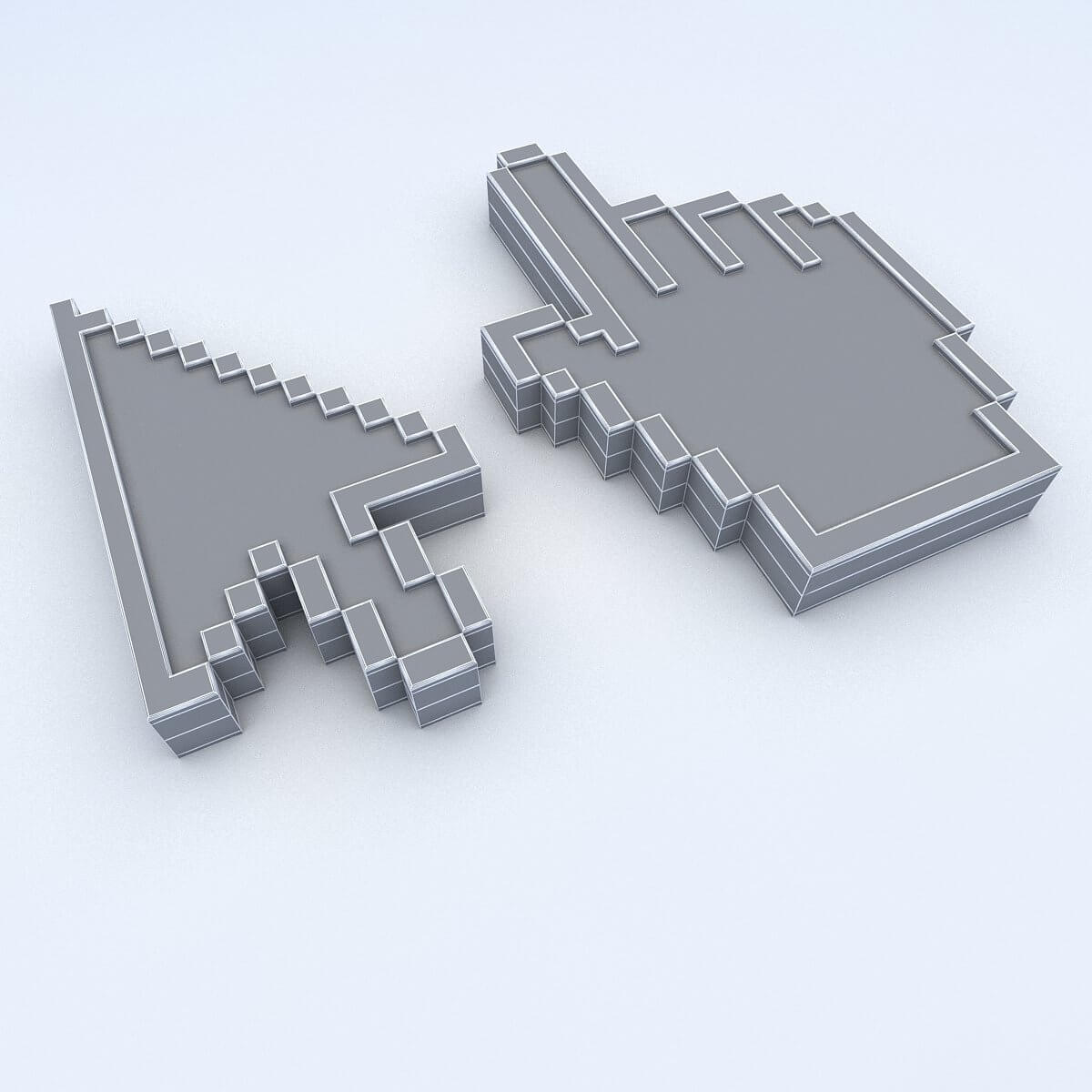 Mouse Icons - 3D Model by nvere