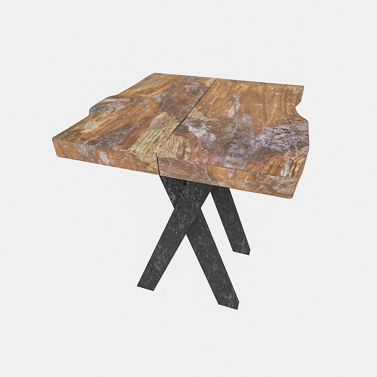Natural Wood Bistro Table - 3D Model by nvere