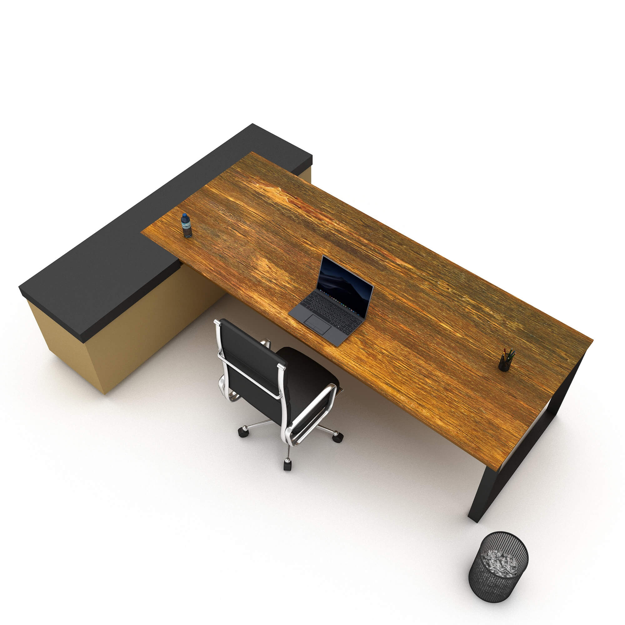 Office Boss Table 01 - 3D Model by nvere