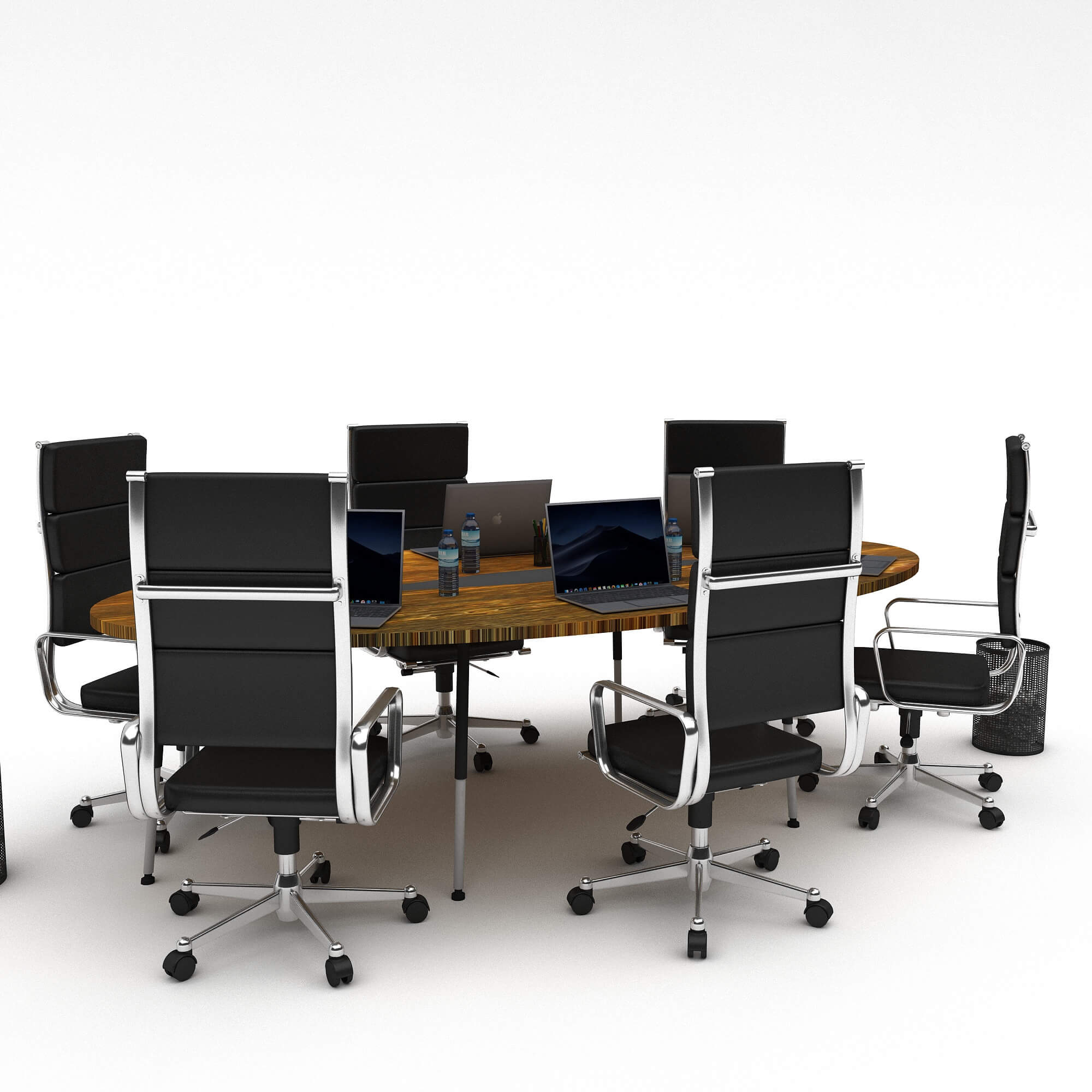 Office Round Meeting Table 09 - 3D Model by nvere