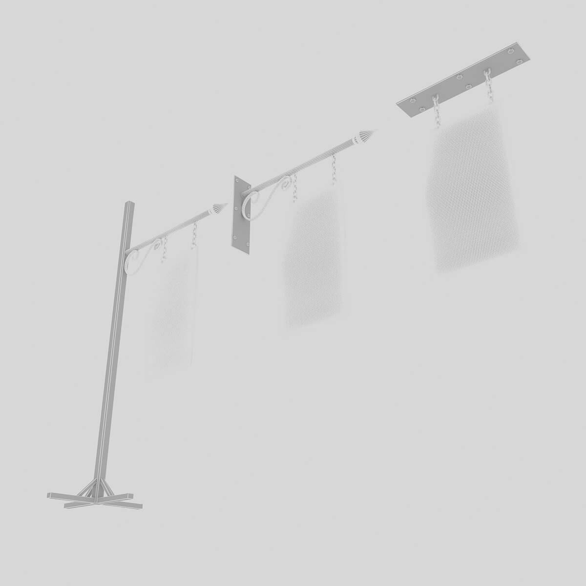 Old Woodden Vine Sign - 3D Model by nvere