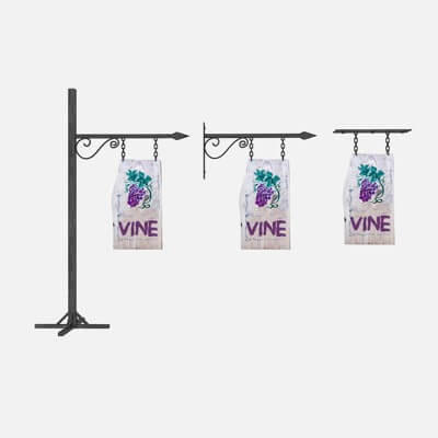 Old Woodden Vine Sign - 3D Model by nvere