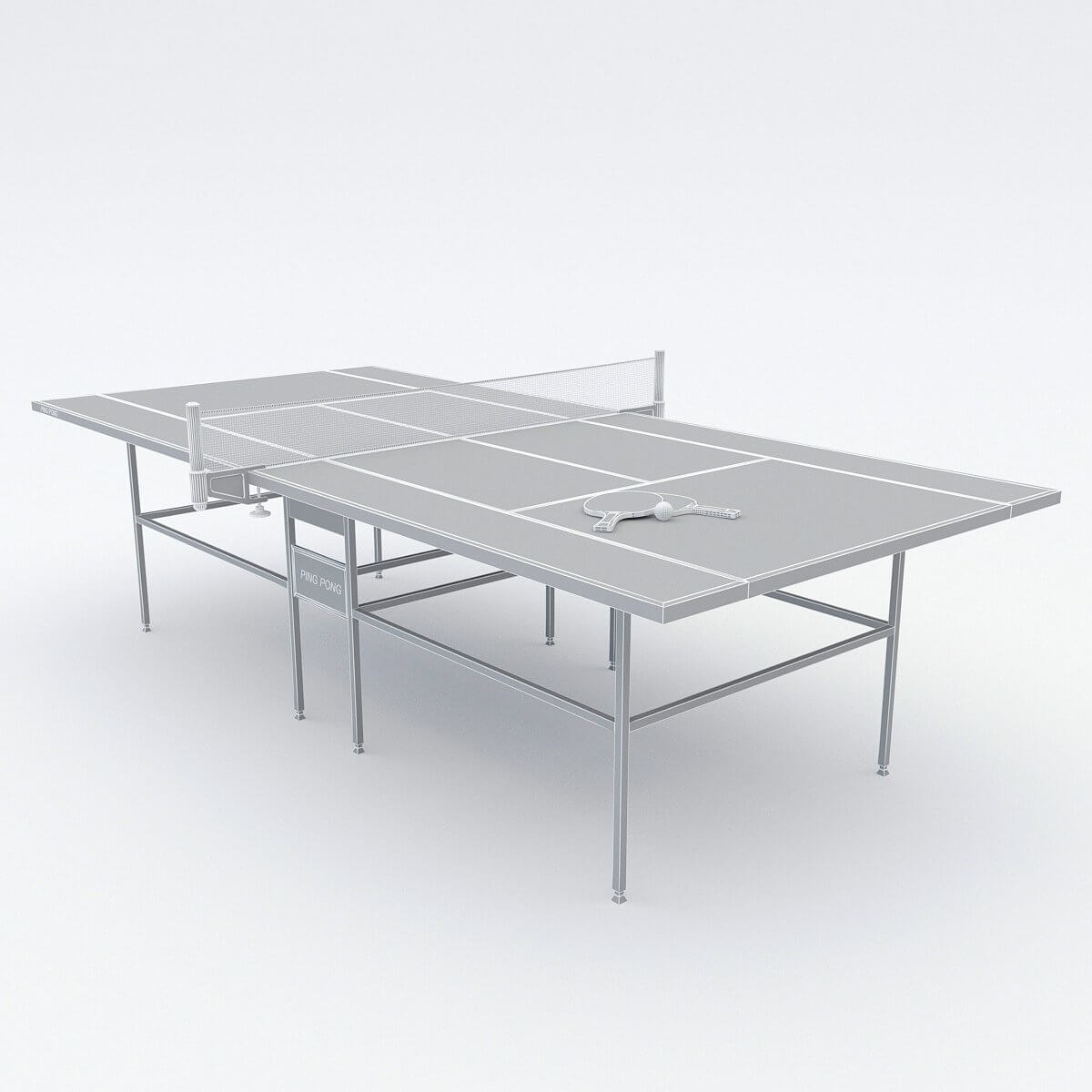 Ping Pong Table - 3D Model by nvere
