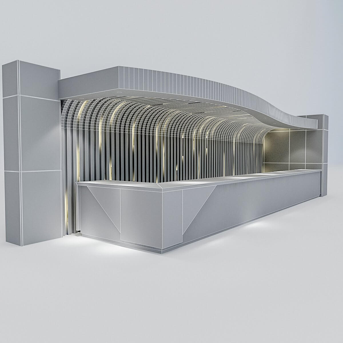 Reception Area - 3D Model by nvere