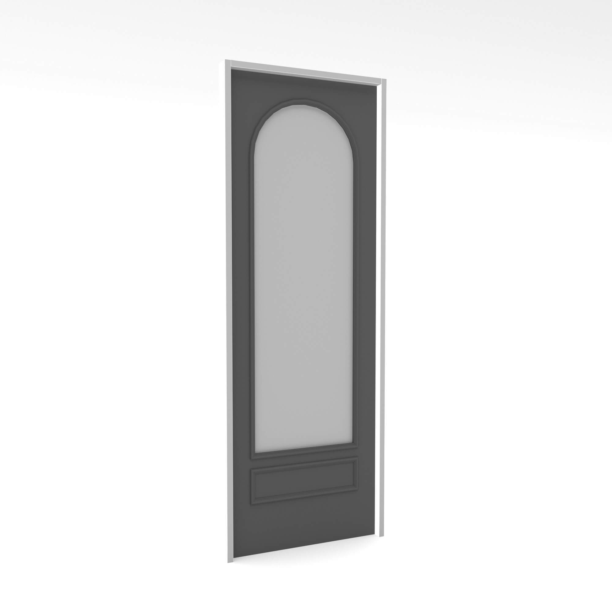 Retro Decorative Door Low Poly 3D Model by nvere