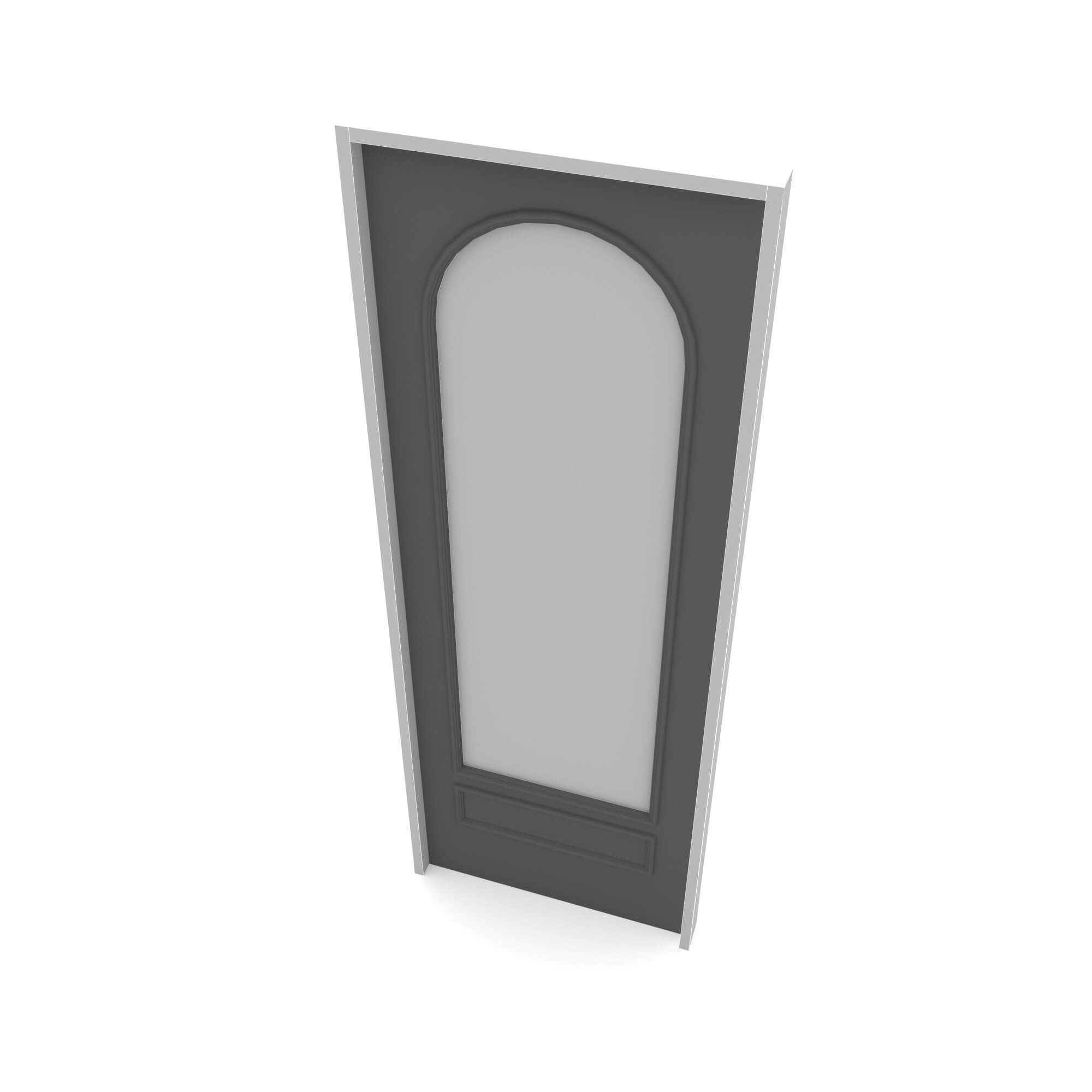 Retro Decorative Door Low Poly 3D Model by nvere