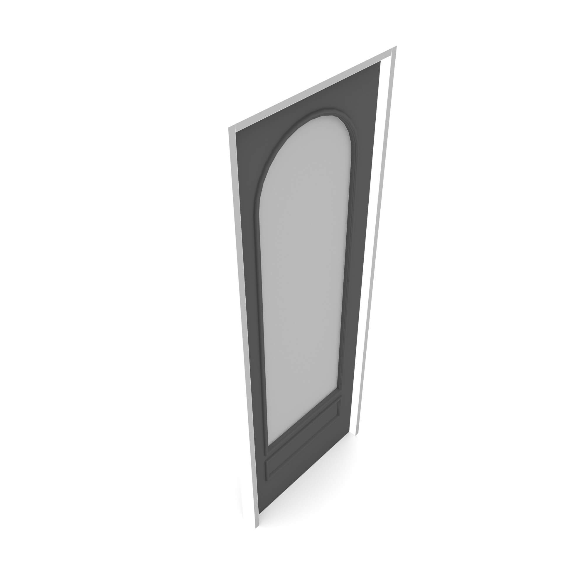 Retro Decorative Door Low Poly 3D Model by nvere