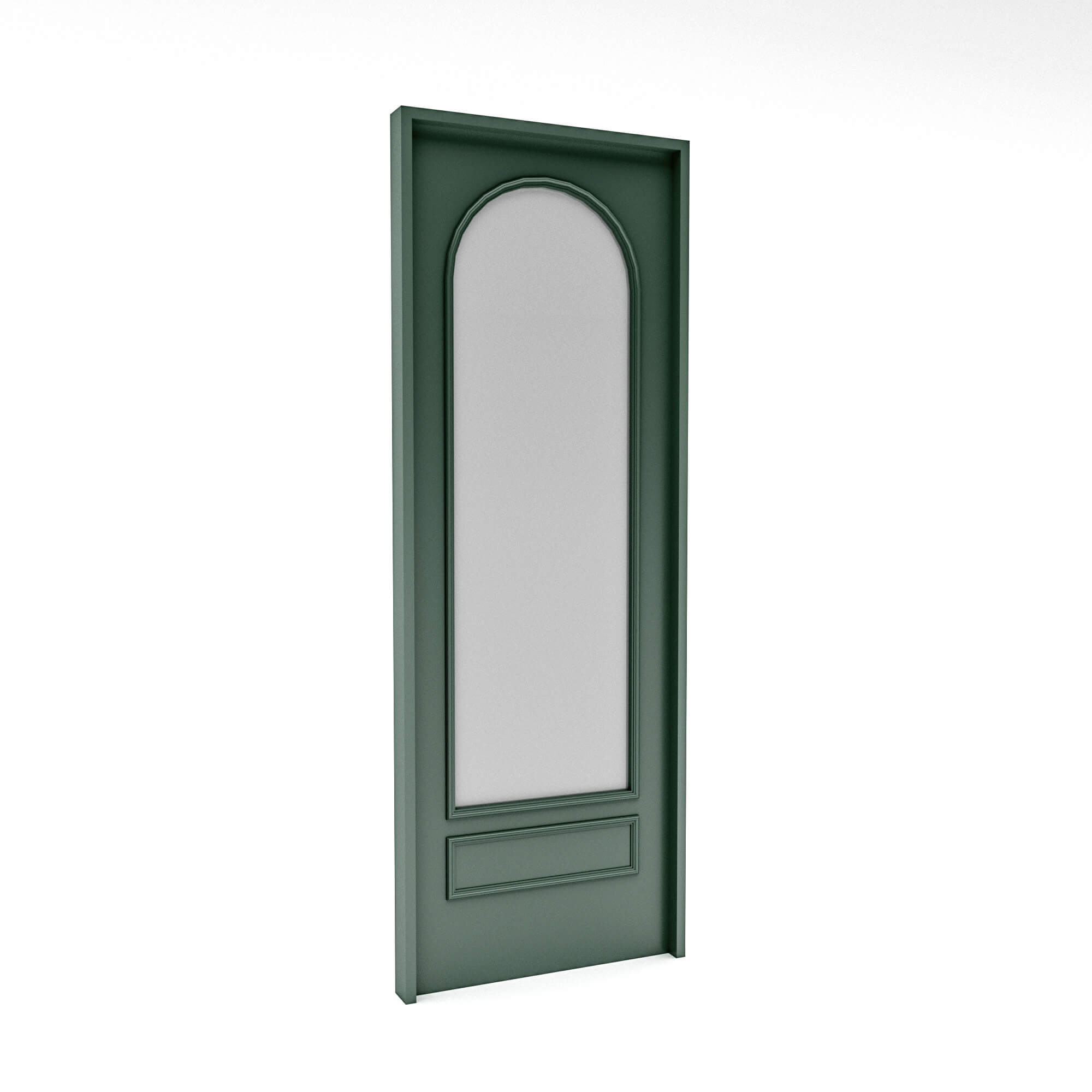 Retro Decorative Door Low Poly 3D Model by nvere