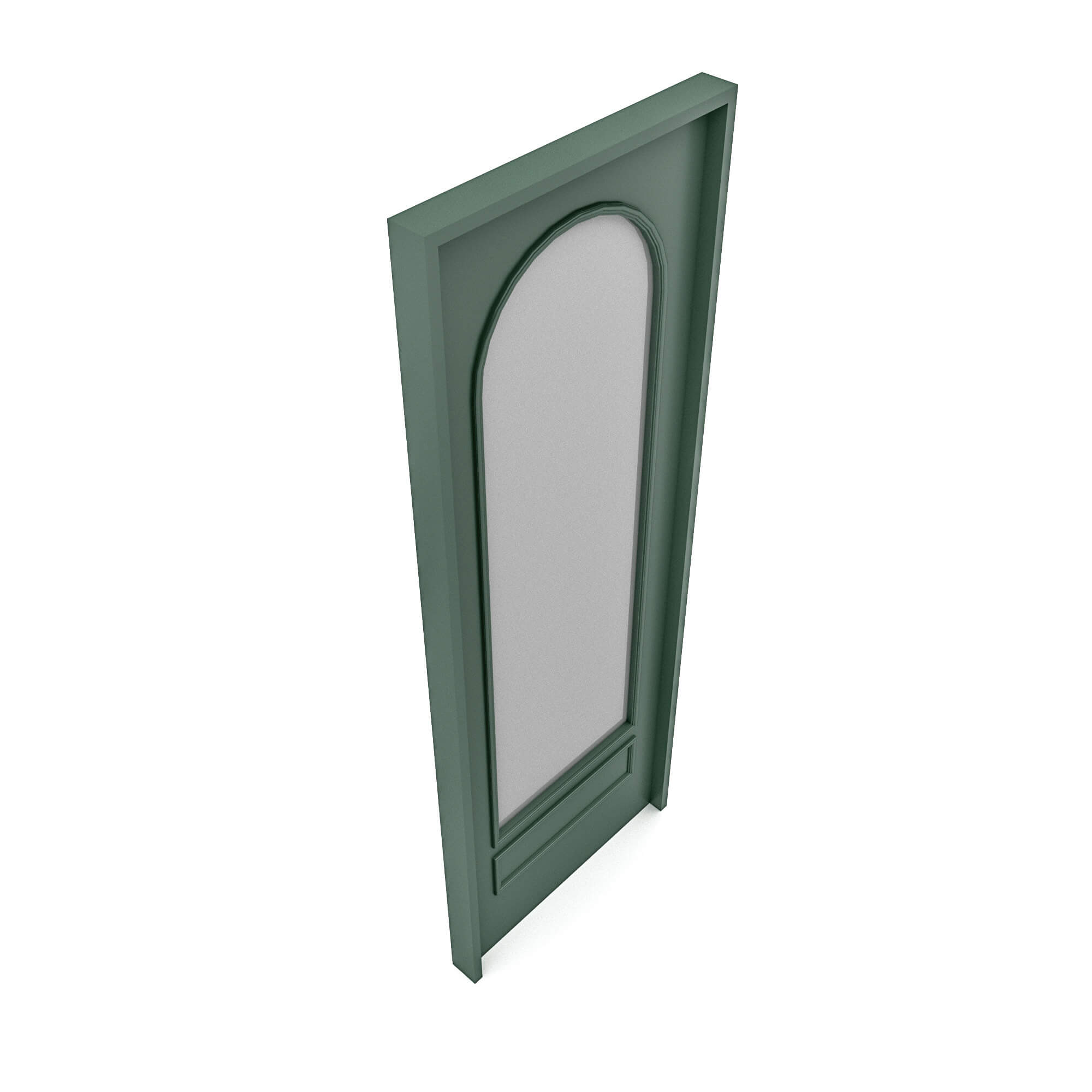 Retro Decorative Door Low Poly 3D Model by nvere